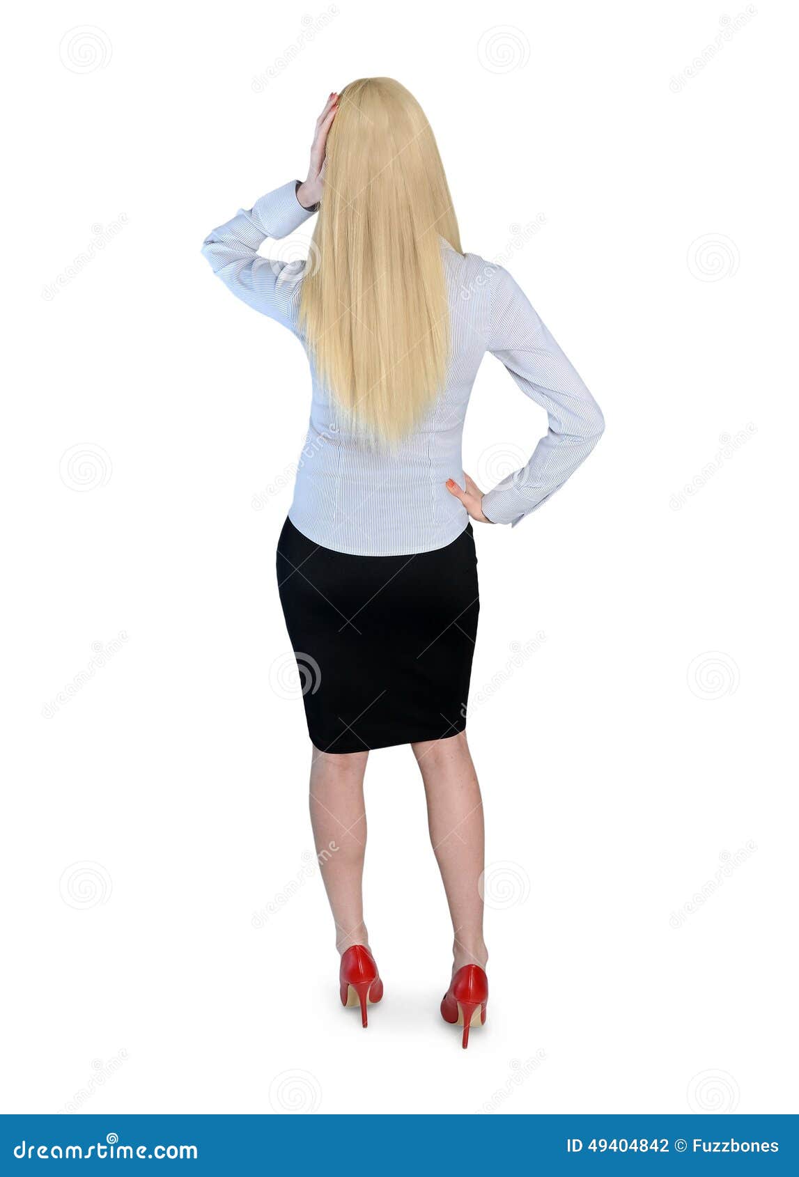 Business Woman Looking Back Stock Photo - Image of female, head: 49404842