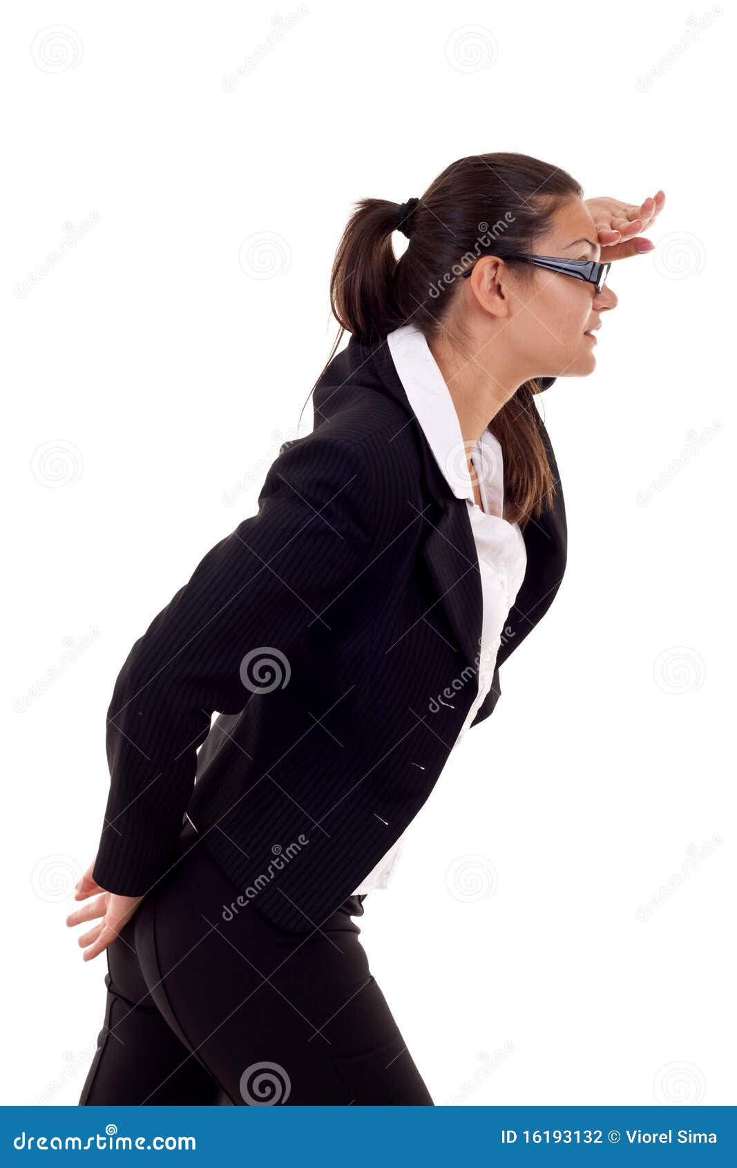 Business Woman Looking Forward Stock Photo - Image of females, forward ...