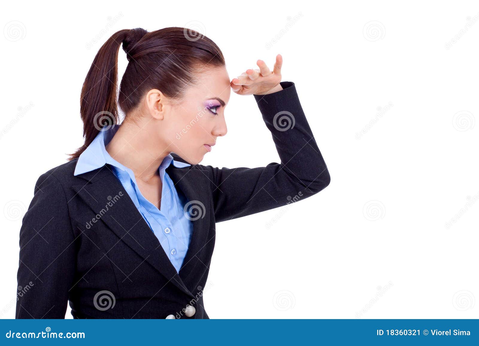 Business Woman Looking Forward Stock Image - Image of caucasian ...