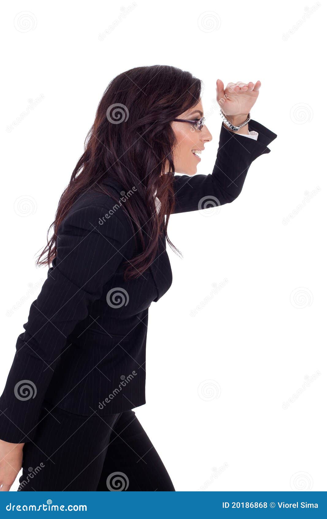 Business Woman Looking Forward Stock Photo - Image of pursuit ...