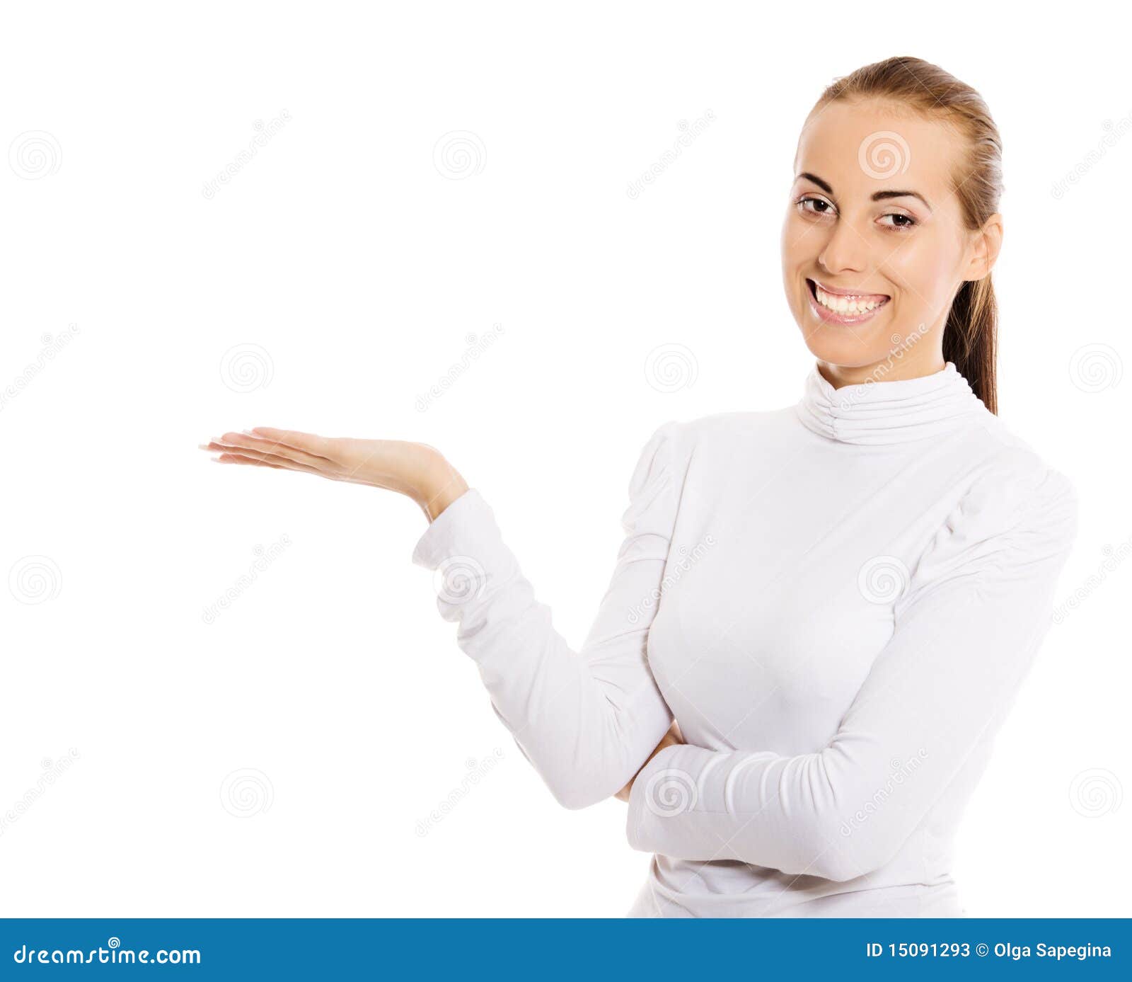 Business Woman Making Presentation Stock Image - Image of pointing ...