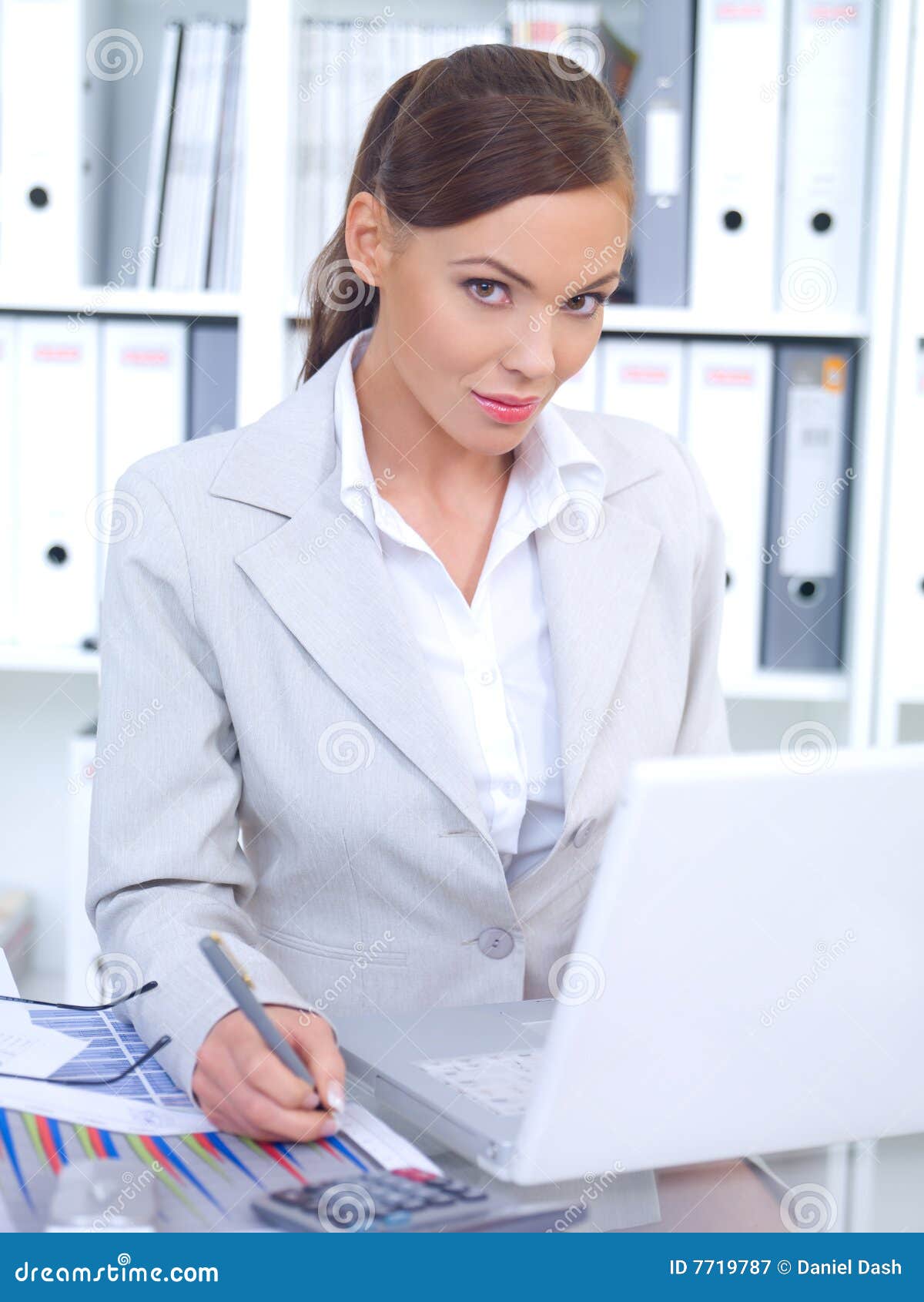 Business Woman in Office stock image. Image of executive - 7719787