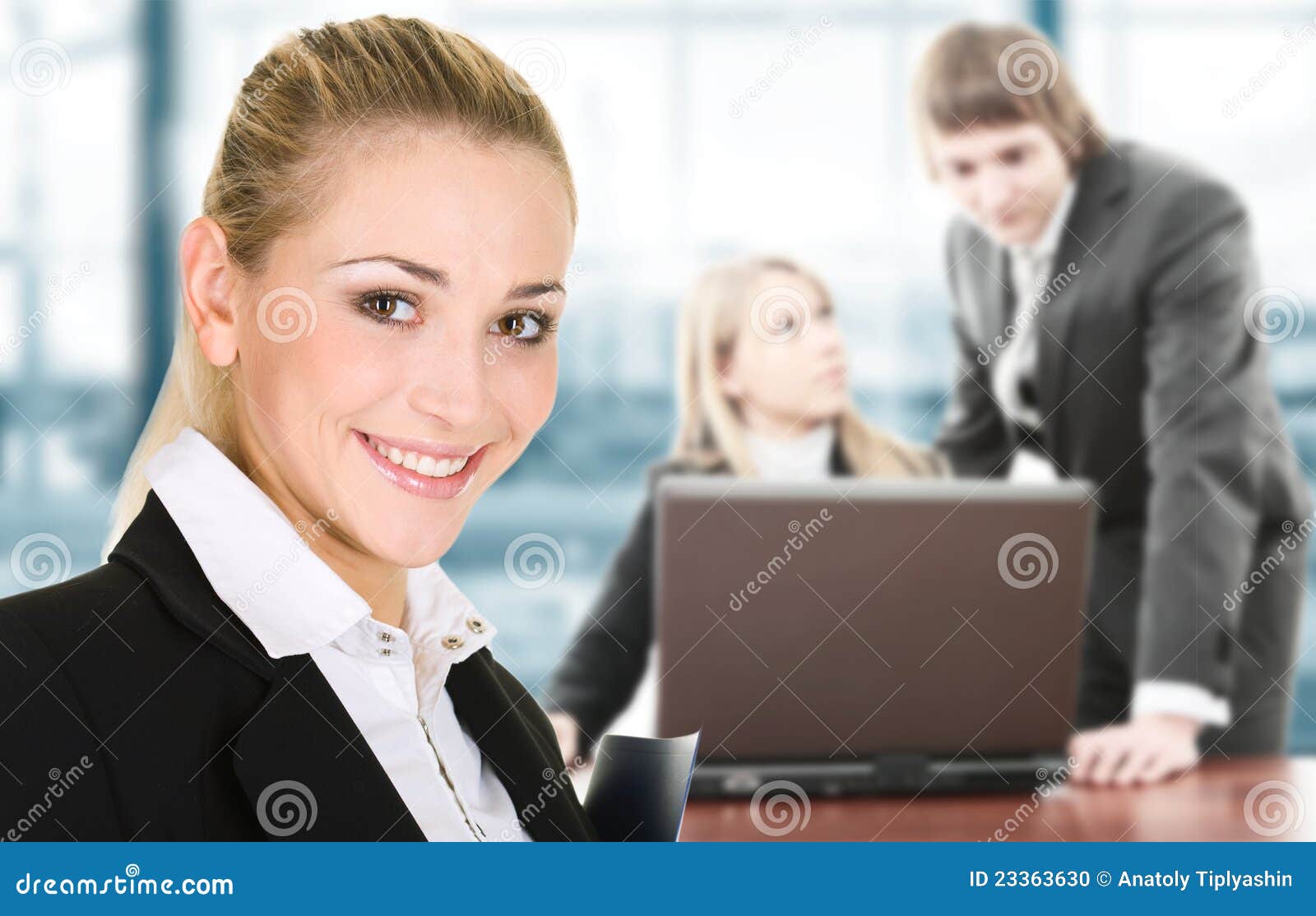 Business Woman in an Office Environment Stock Photo - Image of ...