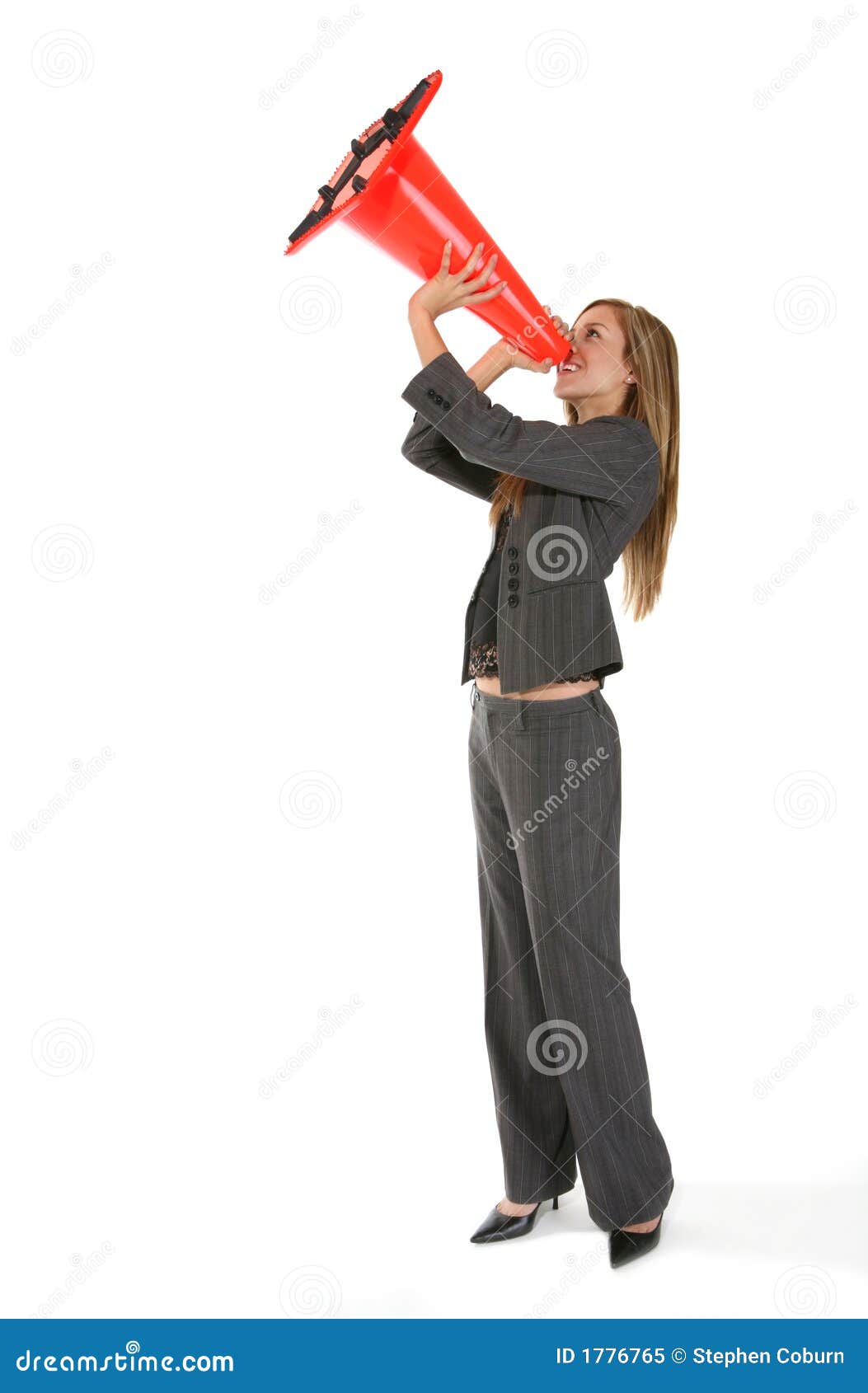 Business Woman Ordering Employees Stock Image - Image of boss, speaker ...