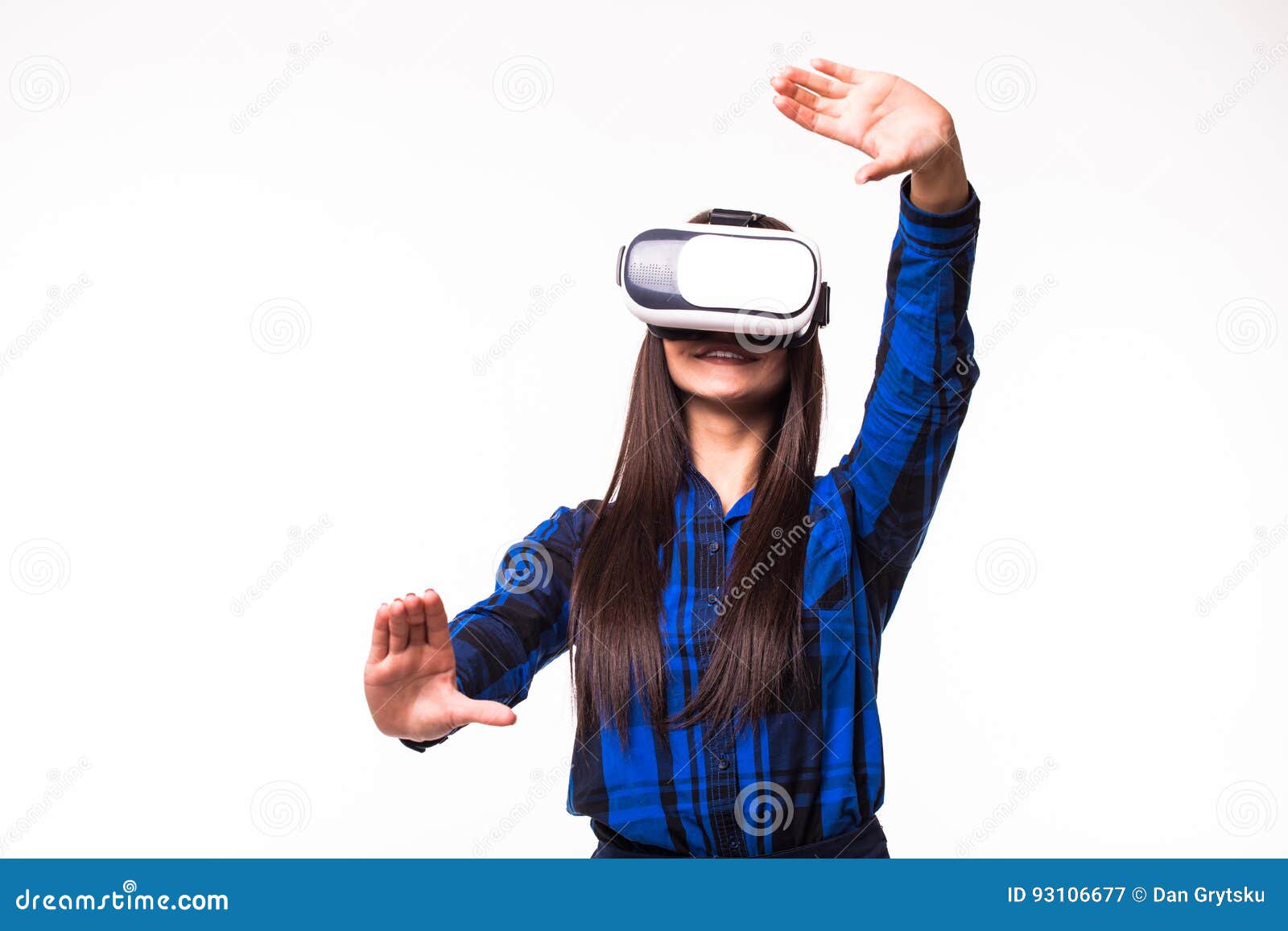 Business Woman Organize Workflow by Virtual Reality. VR Headset Glasses ... Business Woman Organize Workflow by Virtual Reality. VR Headset Glasses ...