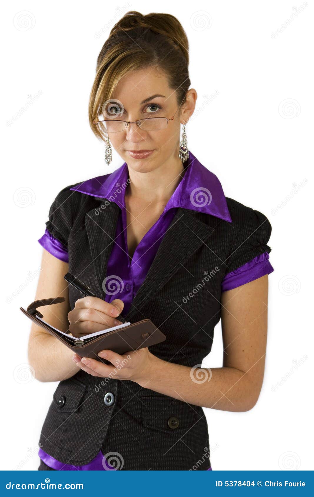 Business Woman Planning Her Day Stock Photo - Image of organiser, date ...