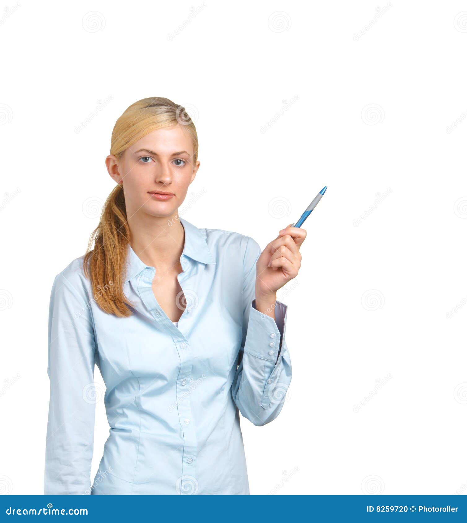 Business woman pointing stock photo. Image of adult, finger - 8259720