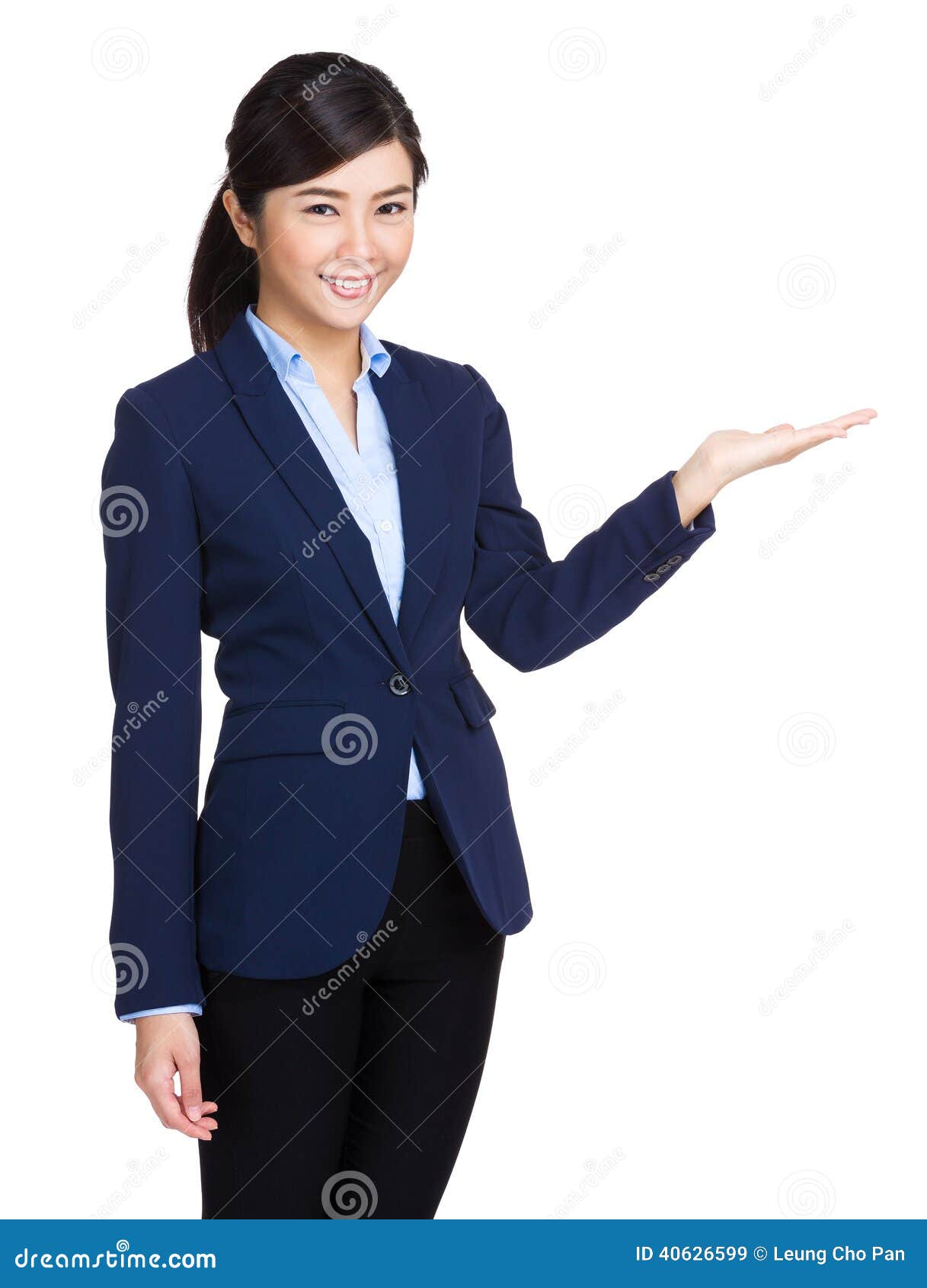 Business woman presenting stock image. Image of formal - 40626599
