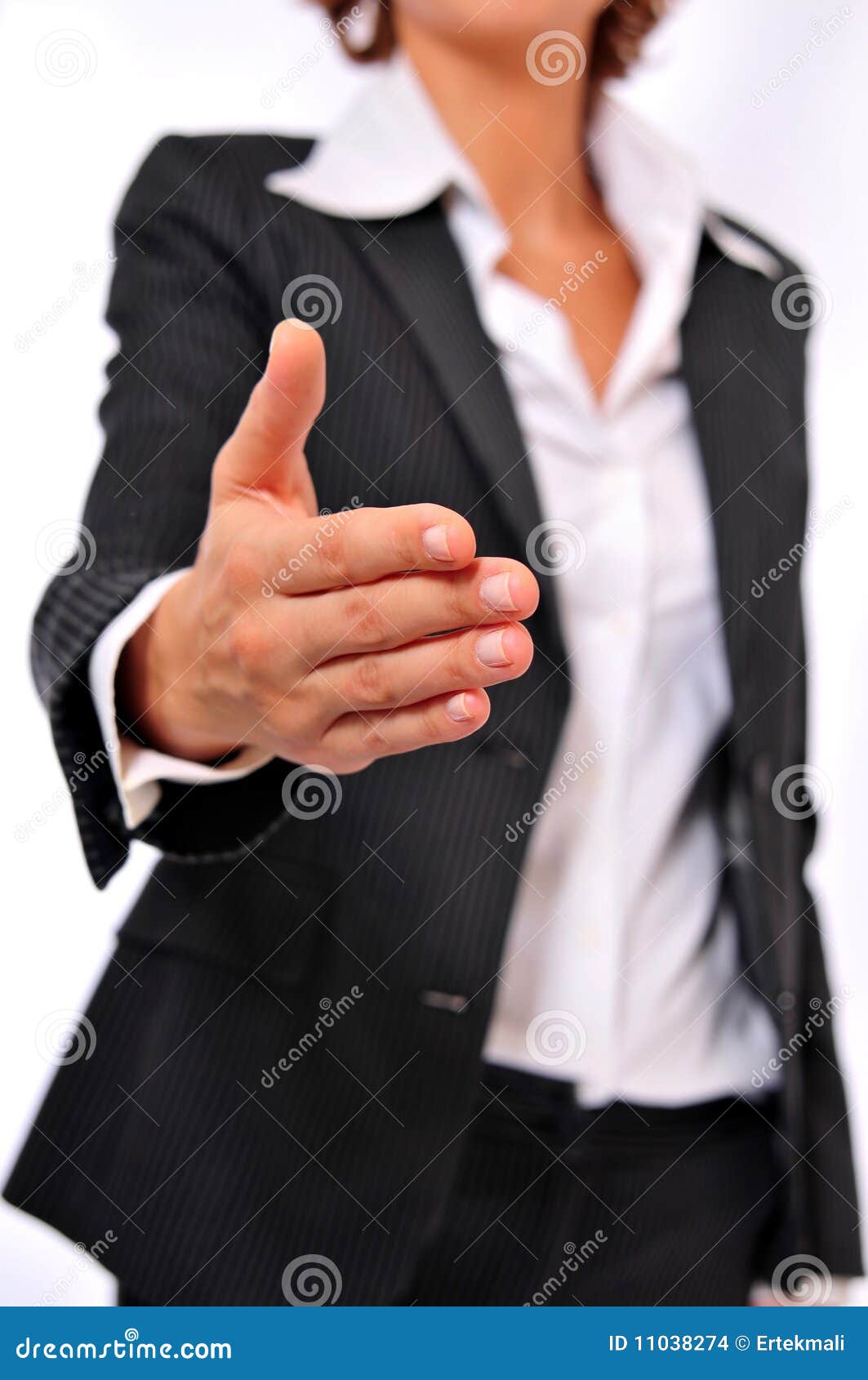 569 Business Woman Extending Hand Handshake Stock Photos - Free ...