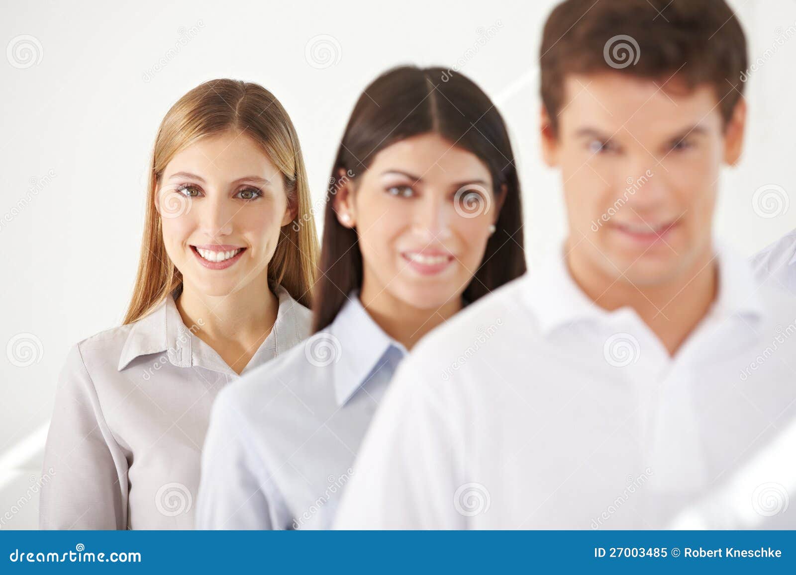 Business Woman in a Row with Her Stock Image - Image of entrepreneur ...