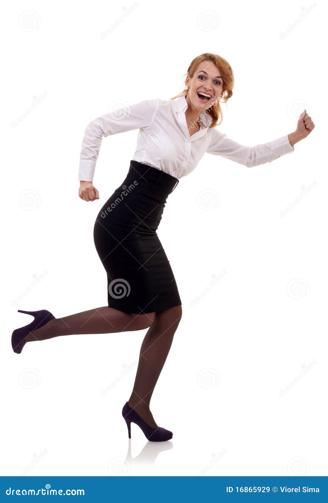Business woman running stock image. Image of business - 16865929
