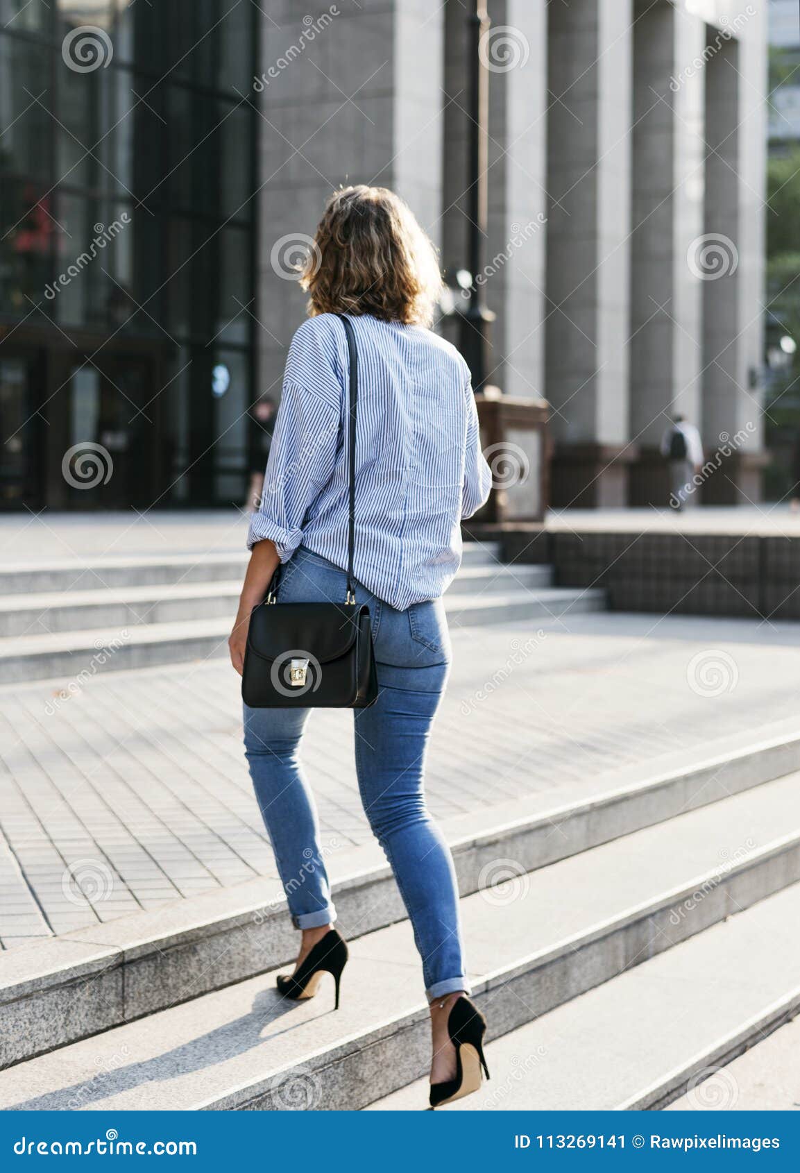 Business Woman Rushing To Work Stock Image - Image of meeting, lady ...