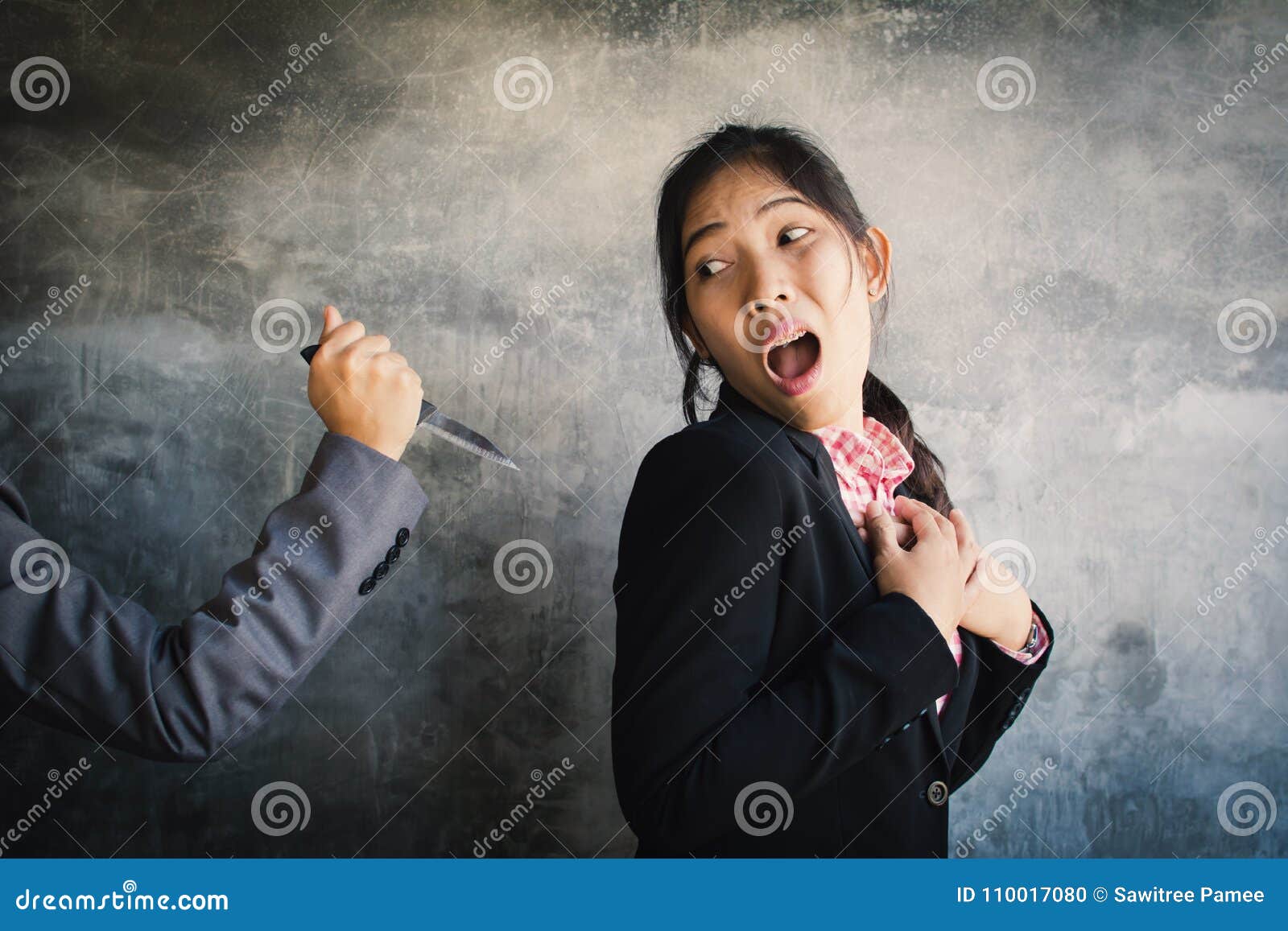 Business Woman Scared Her Life from Work Stock Photo - Image of adult ...