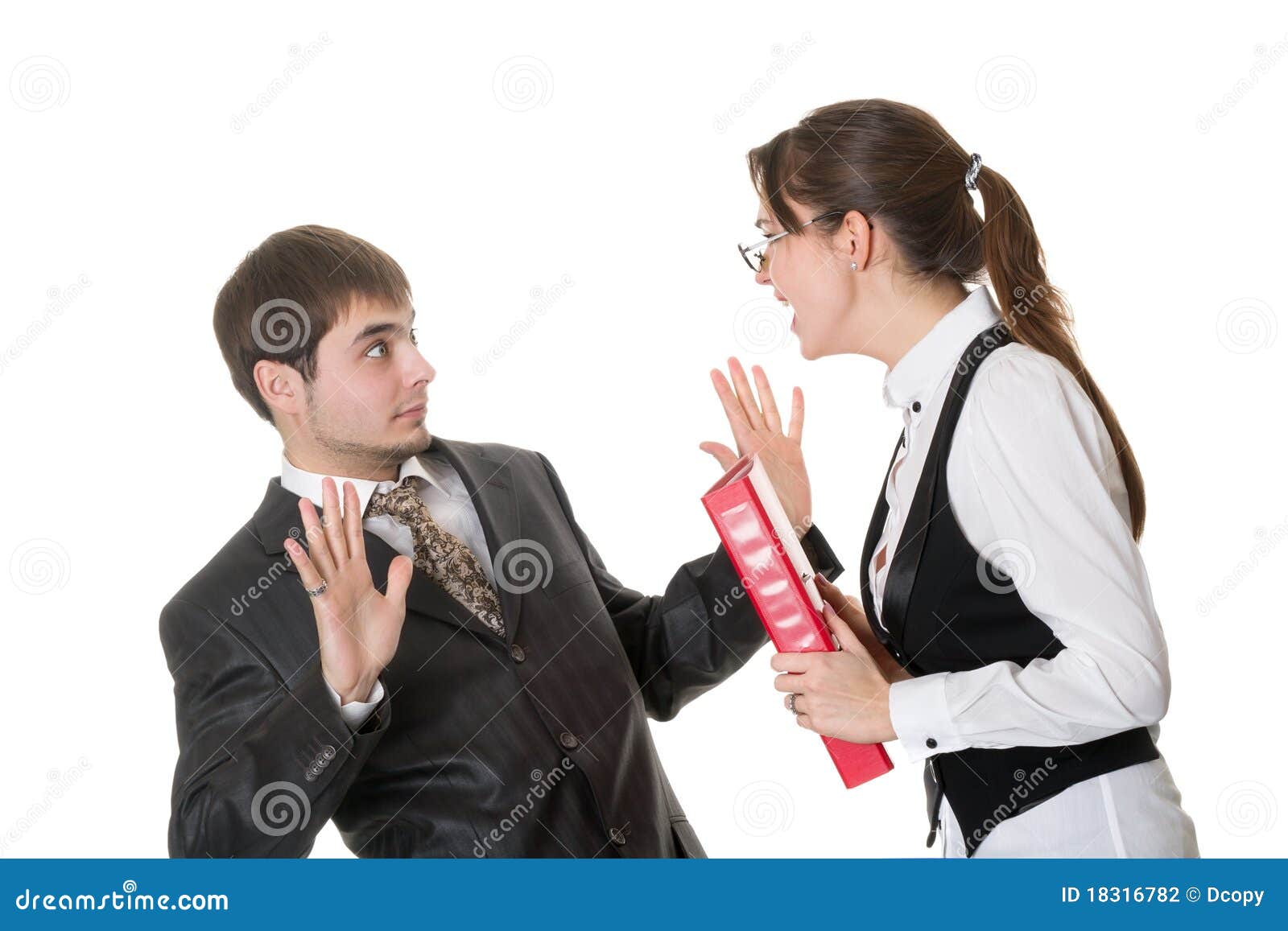 Business Woman Shouting at the Staff Stock Photo - Image of report ...