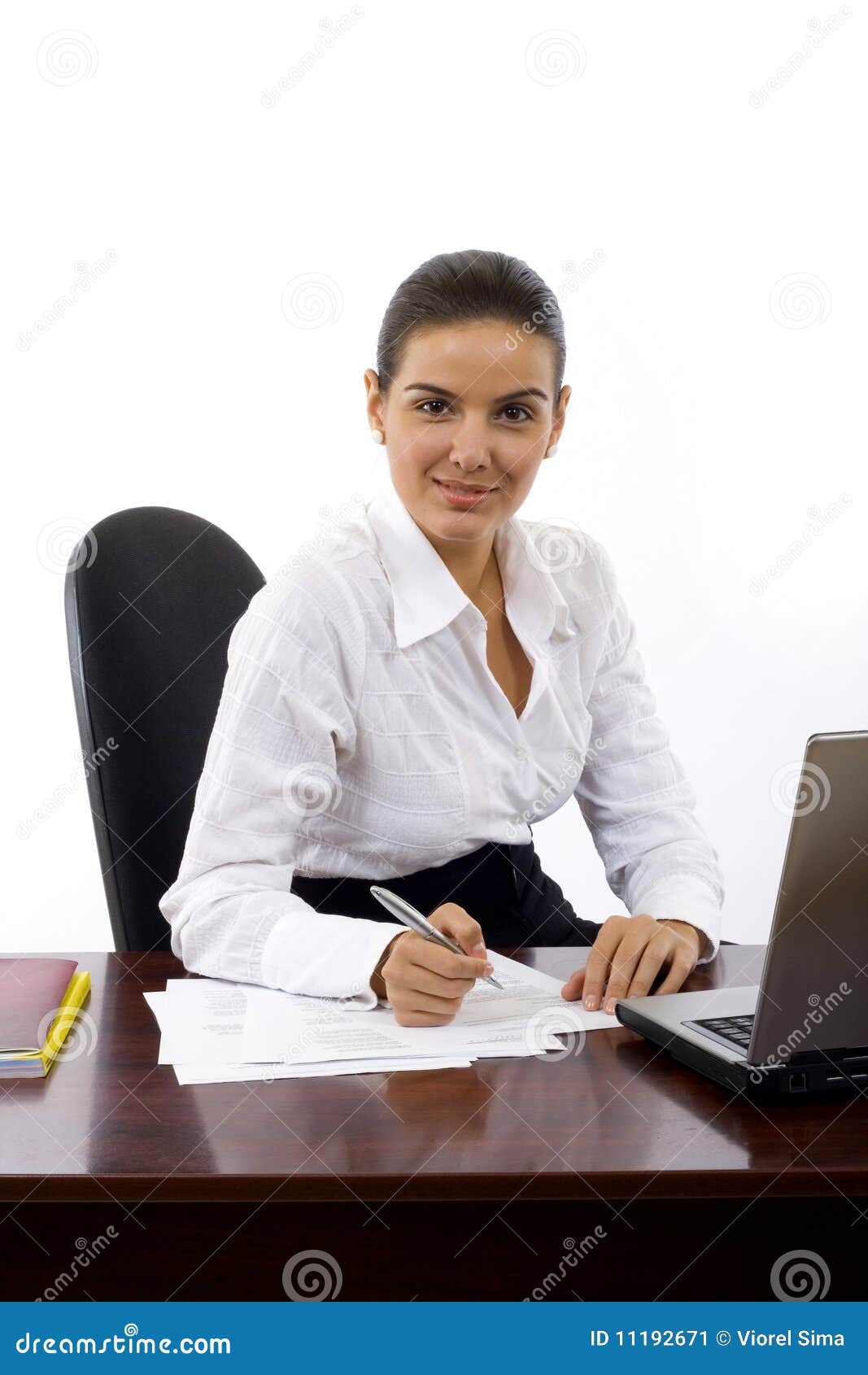 Business Woman Signing a Contract Stock Image - Image of business ...