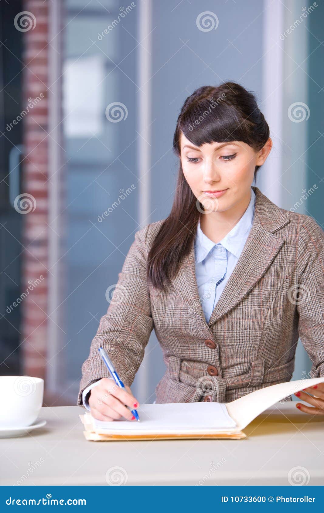 Business Woman Signing Documents Stock Photo - Image of documentation ...