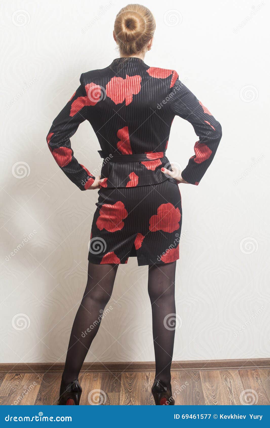 Business Woman Standing Back To Camera Stock Image - Image of executive ...