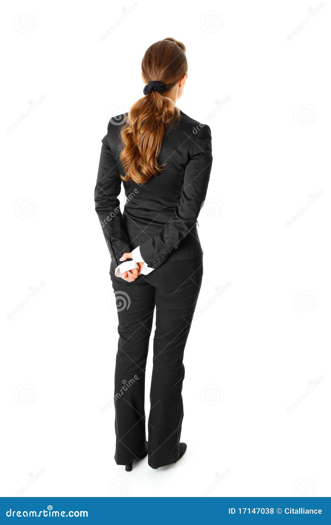 Business Woman Standing with Her Back To Camera Stock Photo - Image of ...