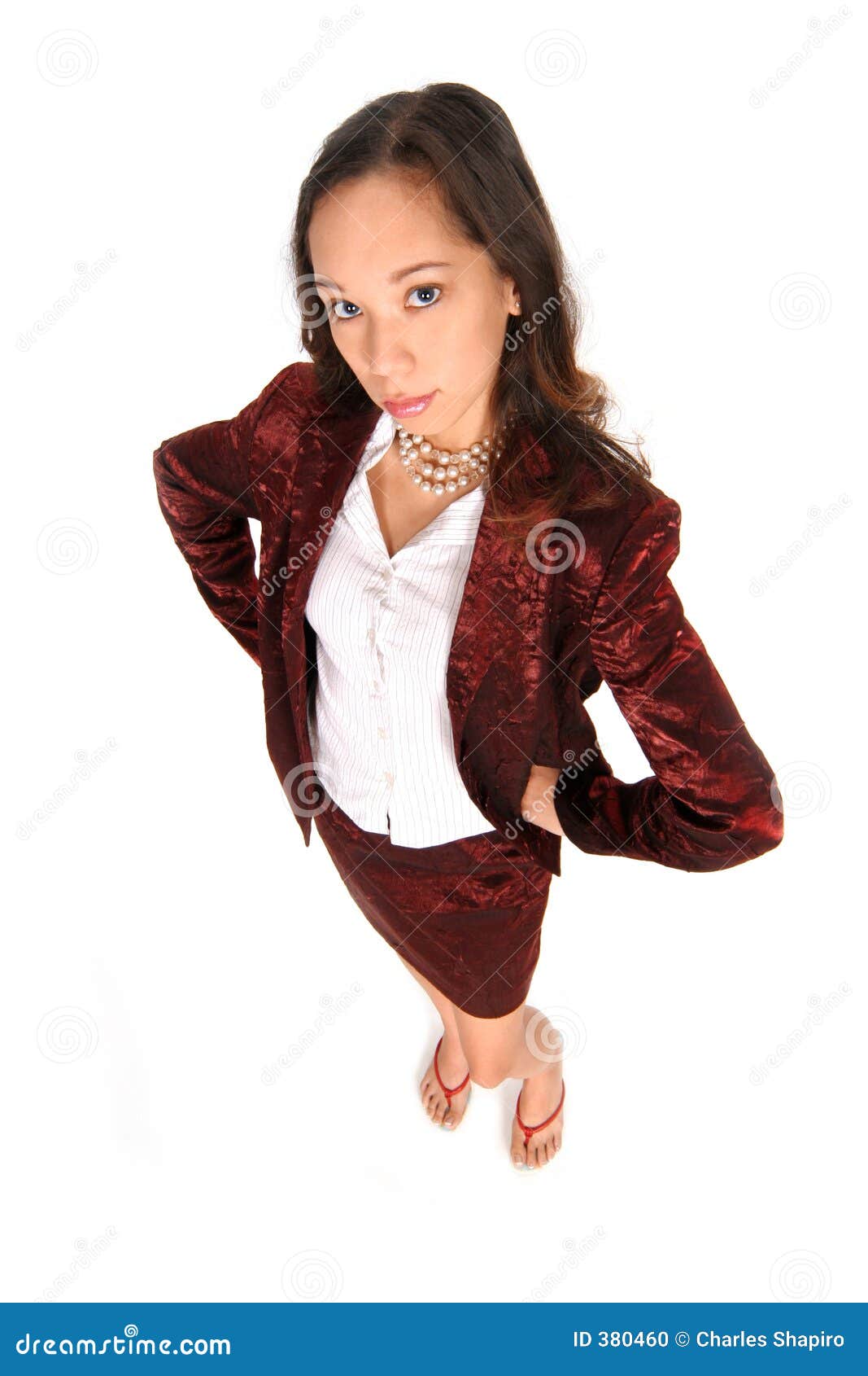 Business Woman Stands Ready To Help Stock Photo - Image of colleague ...