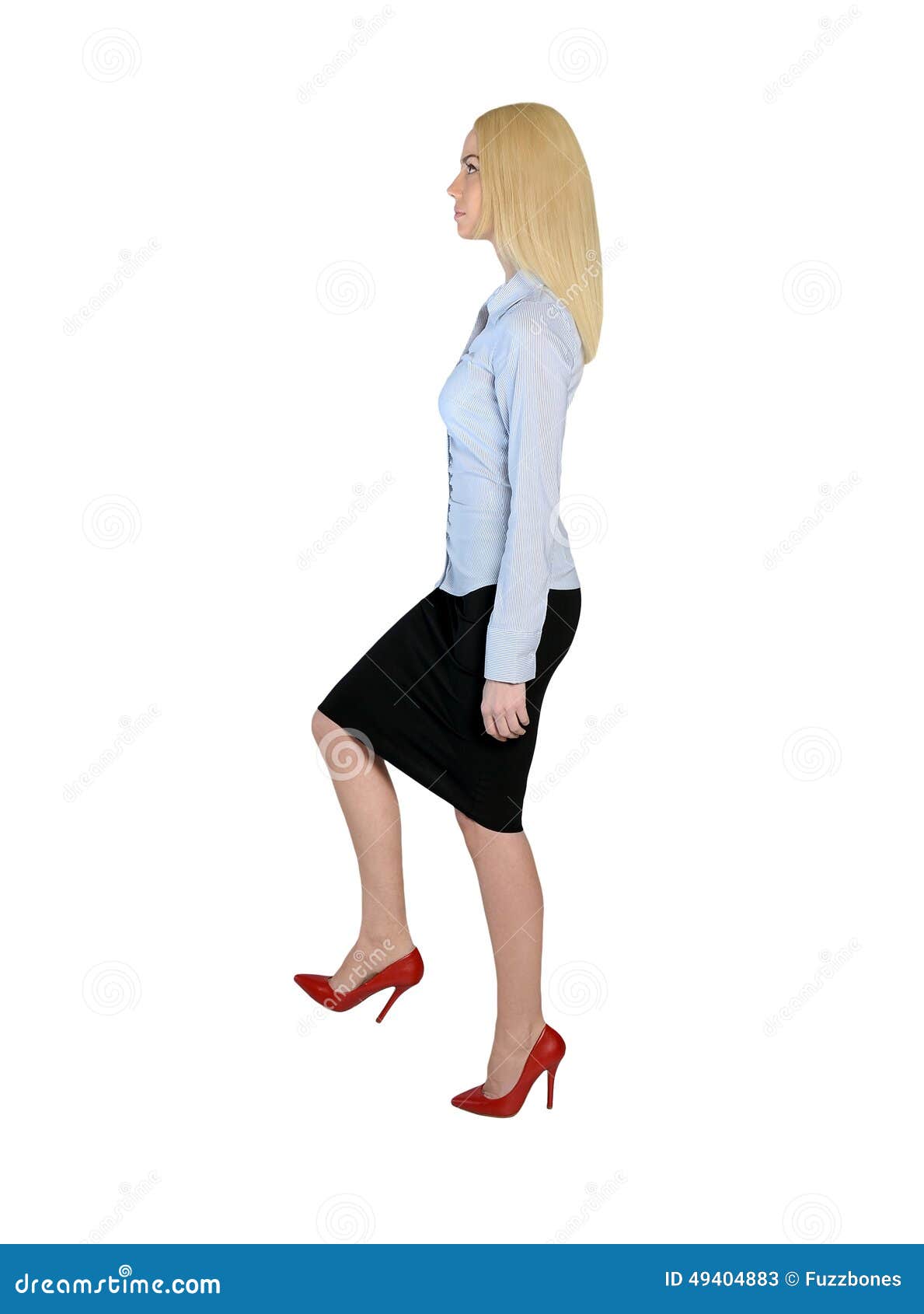 Business woman step up stock image. Image of hair, isolated - 49404883