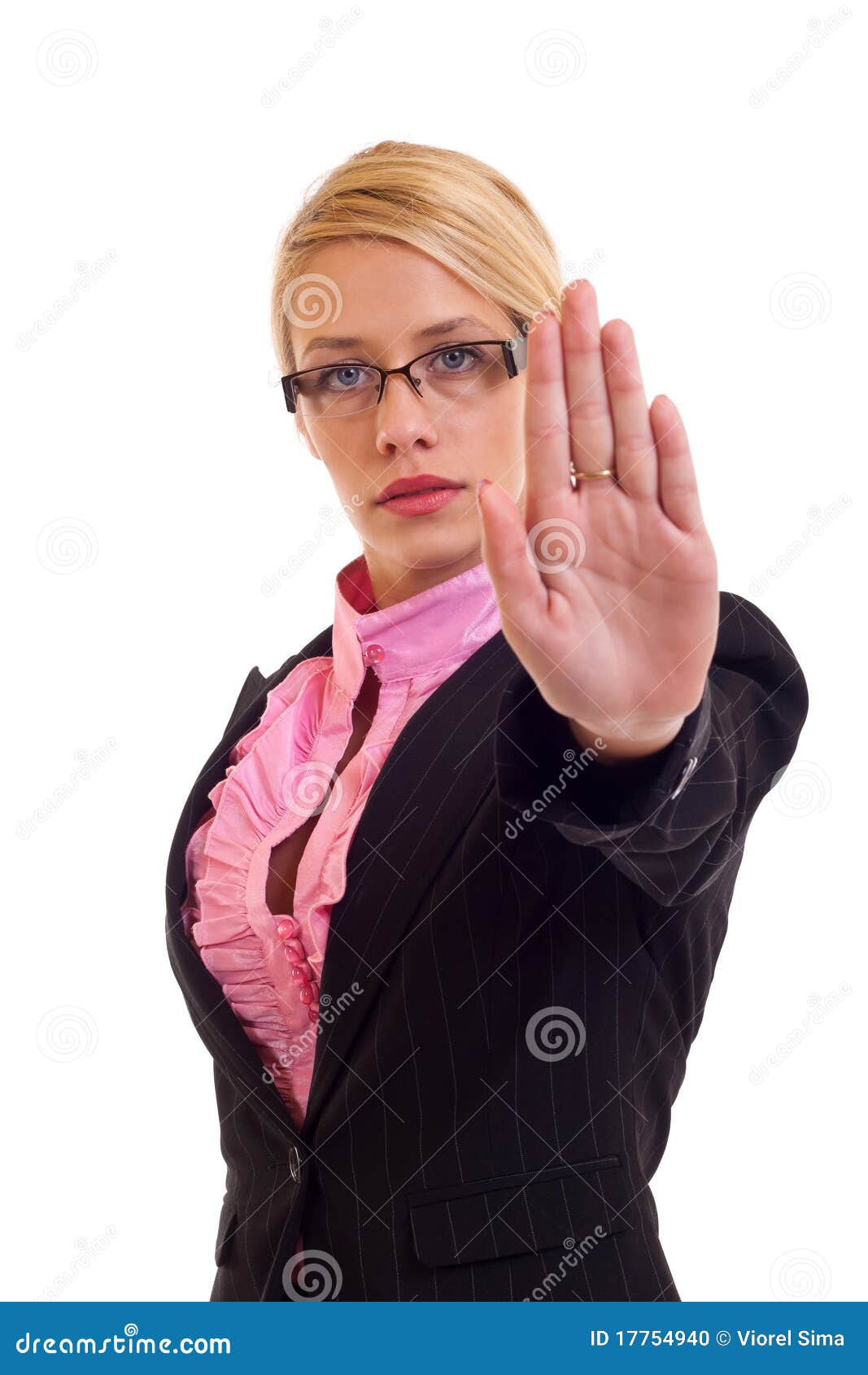 Business woman stop stock photo. Image of boss, beautiful - 17754940