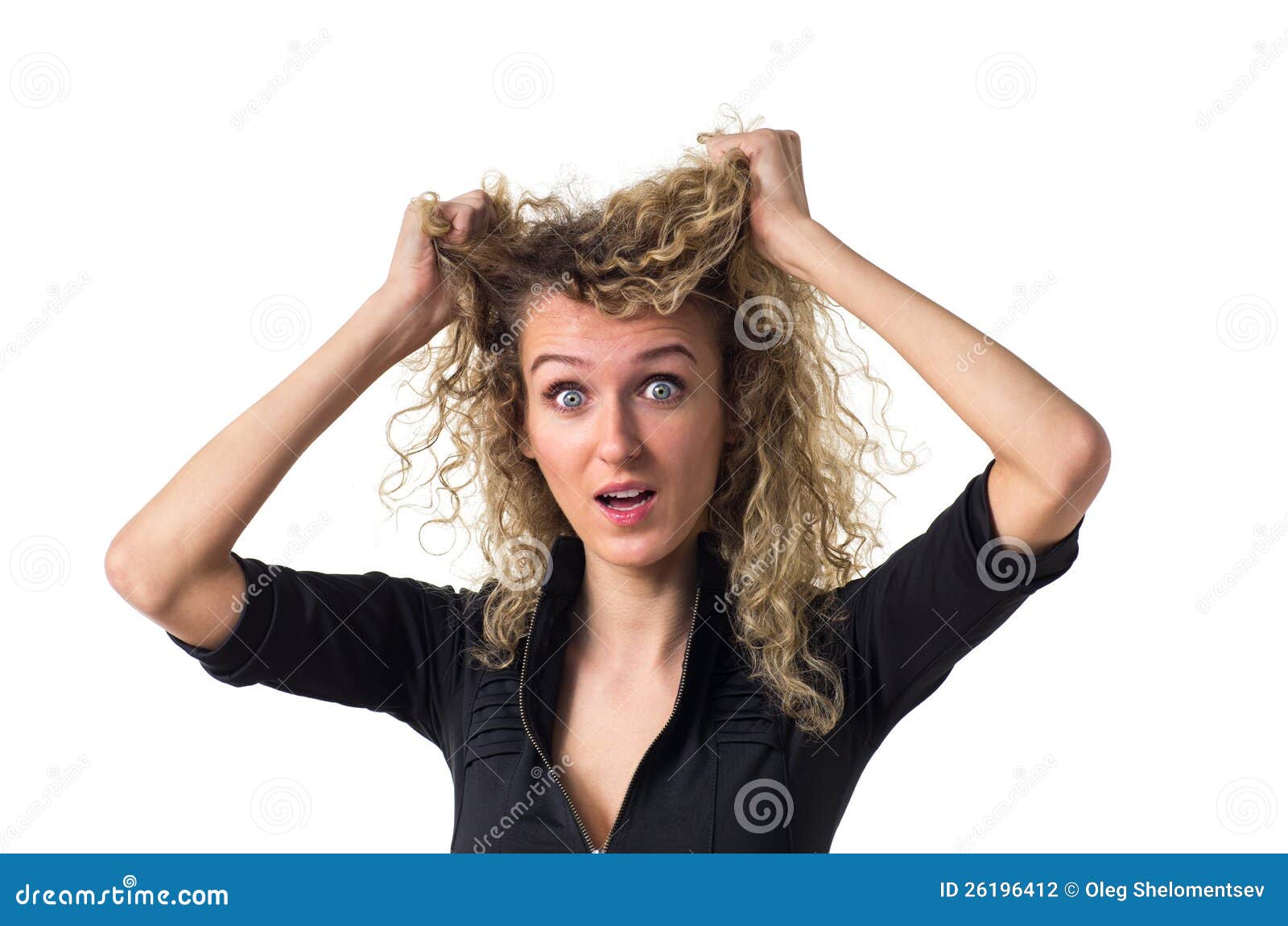 Business woman is stressed stock photo. Image of white - 26196412