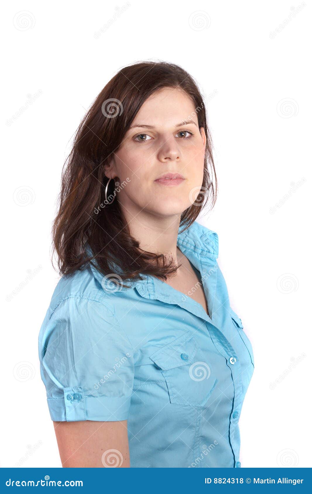 A Man And A Woman In Strict Clothes Pose Against The Background In The ...