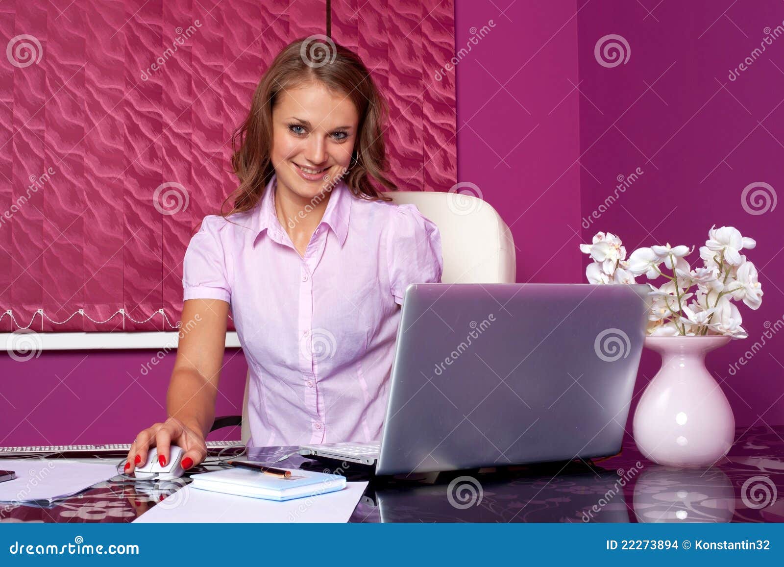 Business woman at table stock photo. Image of professional - 22273894