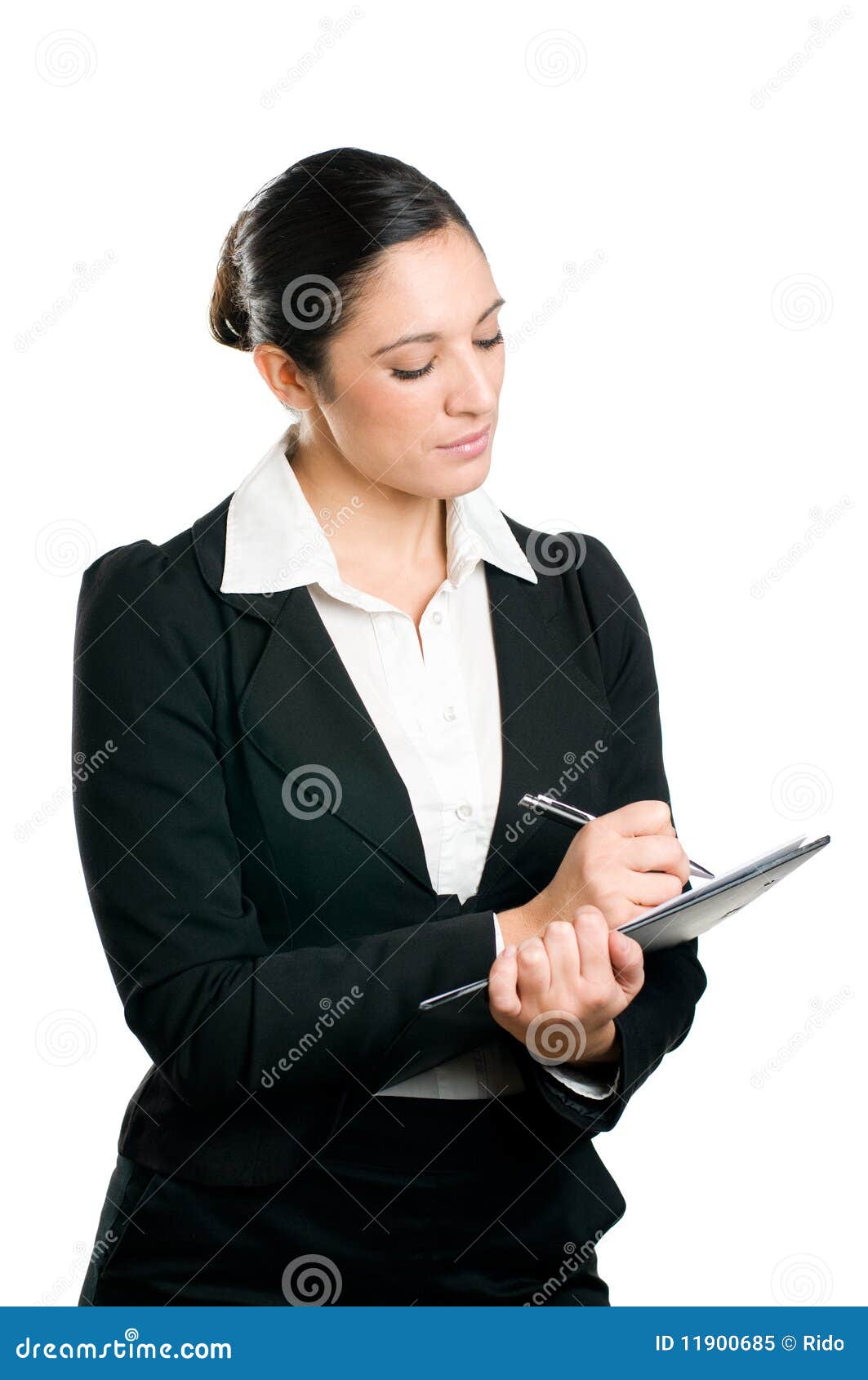 Woman With Clipboard In City, Graphs Royalty-Free Stock Image ...