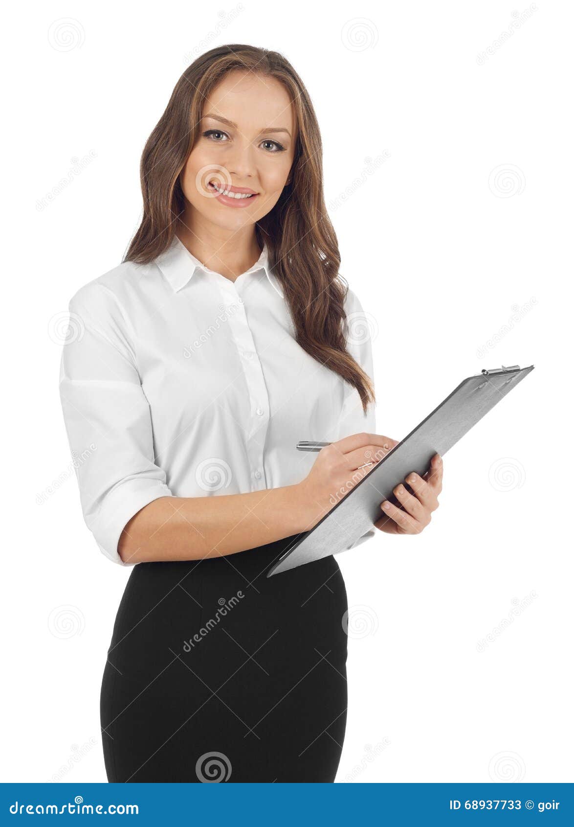 Business Woman Taking Notes Stock Image - Image of dressed, religious ...