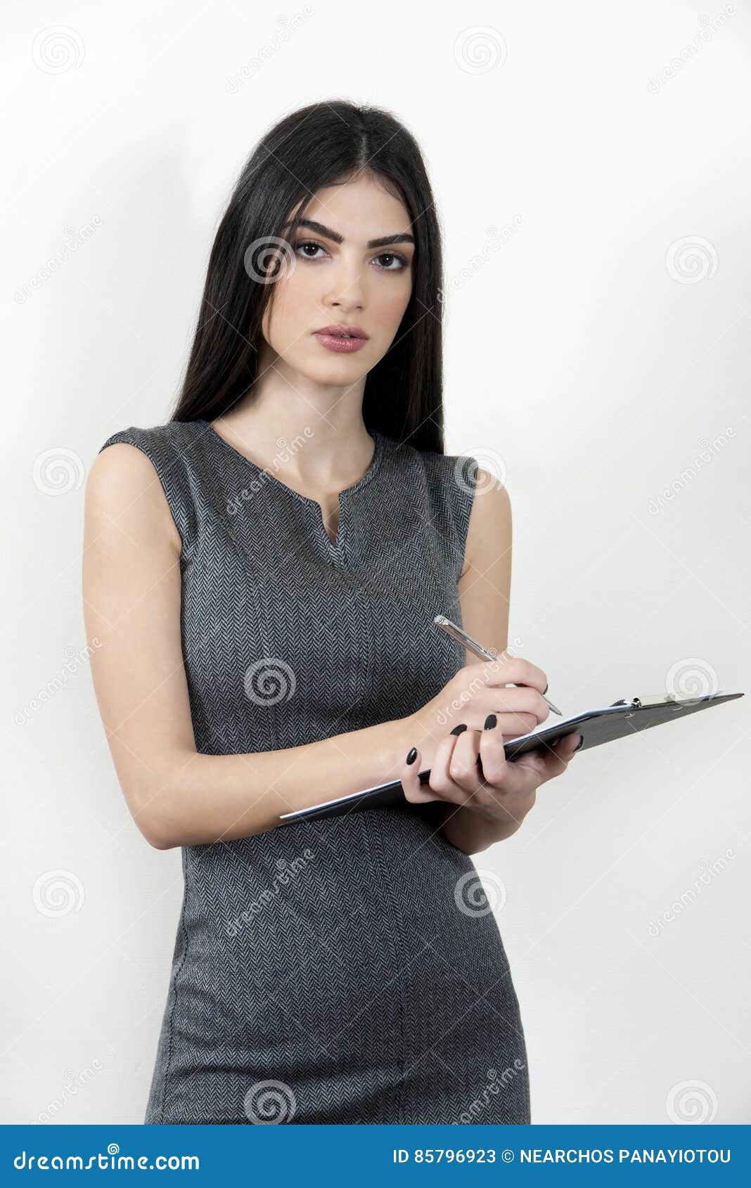 Business Woman Taking Notes. Stock Image - Image of achievement ...