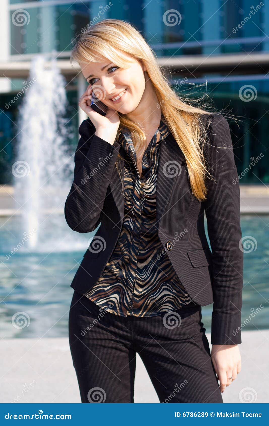 Business Woman Talking on a Cell Phone Stock Image - Image of lifestyle ...