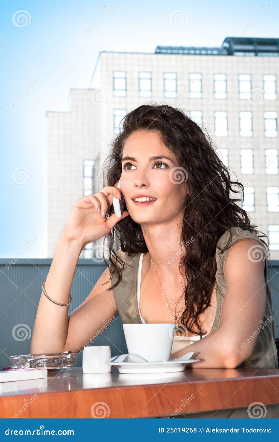 Business Woman Talking on Cellphone Stock Photo - Image of business ...