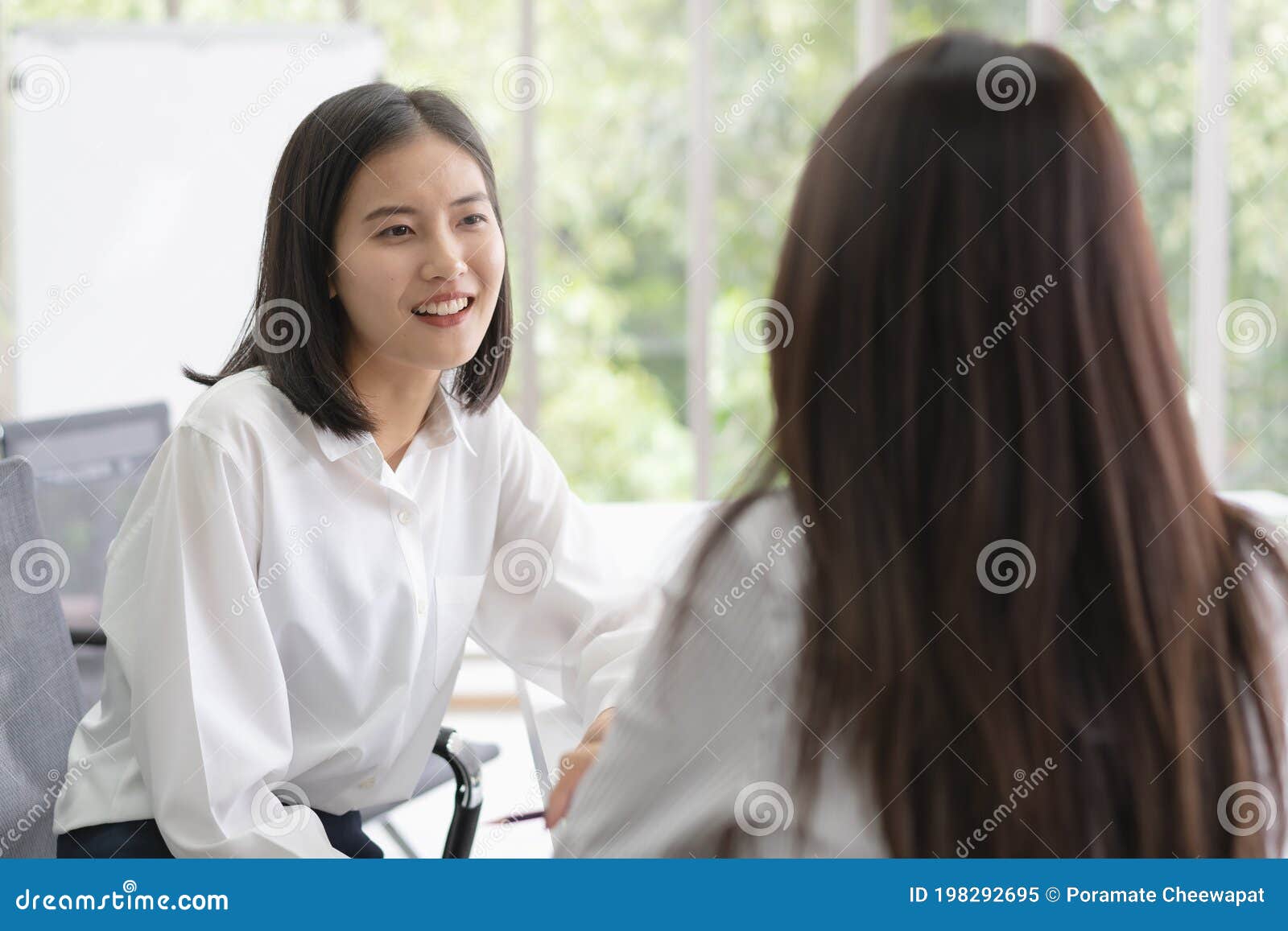 Business Woman Teaching Trainee Employee in the Office Stock Image ...