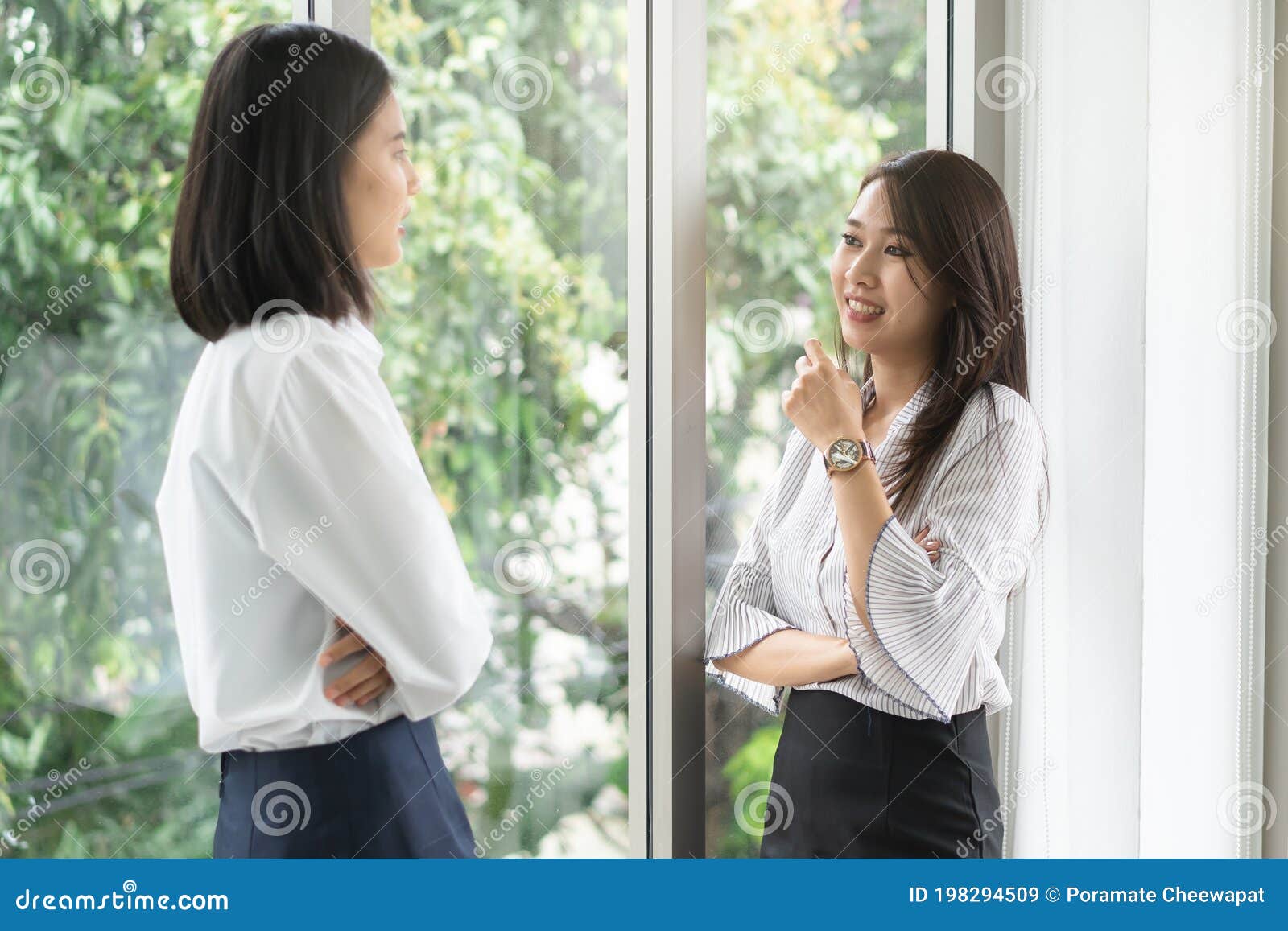 Business Woman Teaching Trainee Employee in the Office Stock Image ...