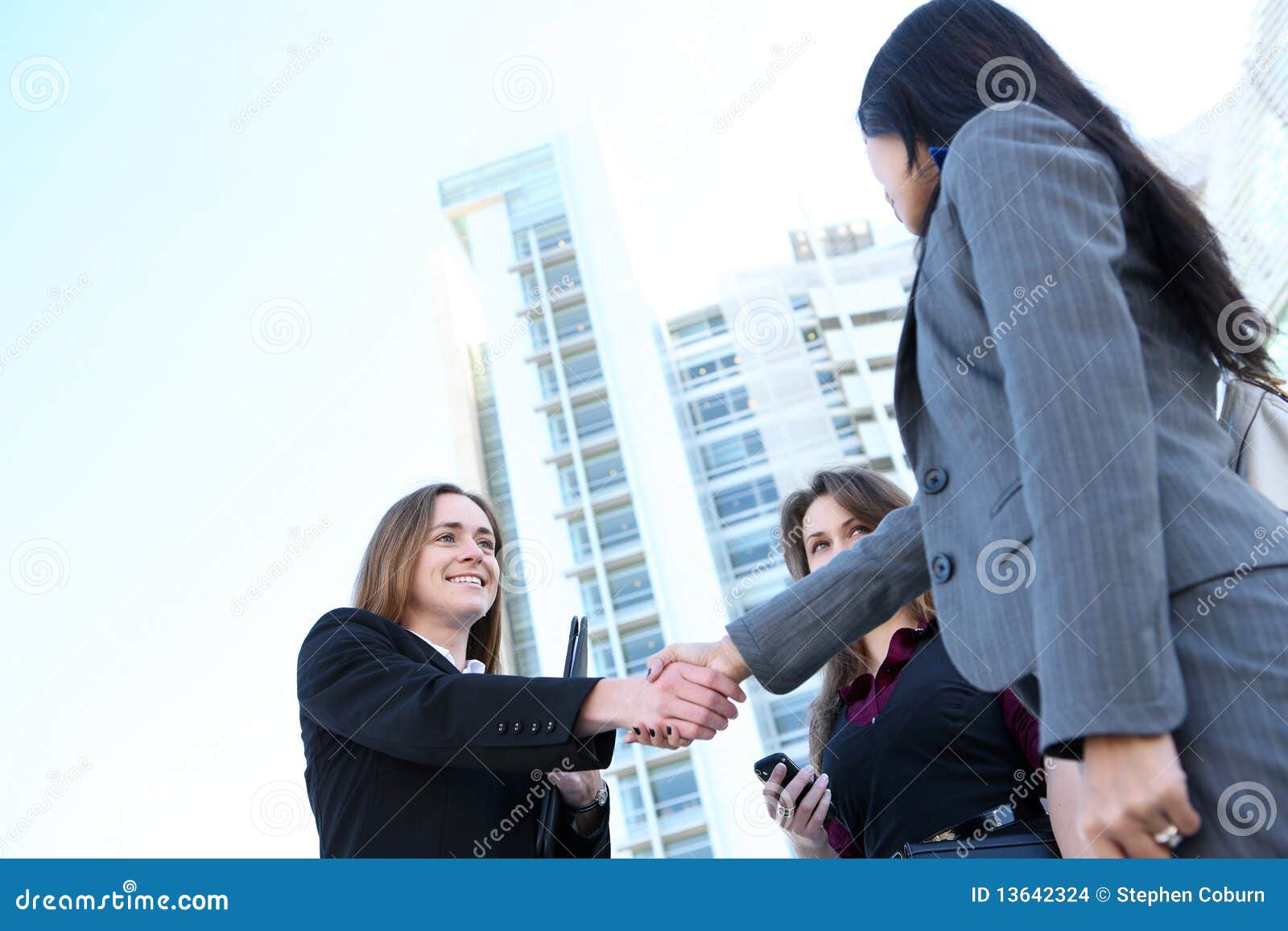 Business Woman Team Handshake Stock Photo - Image of attractive, career ...