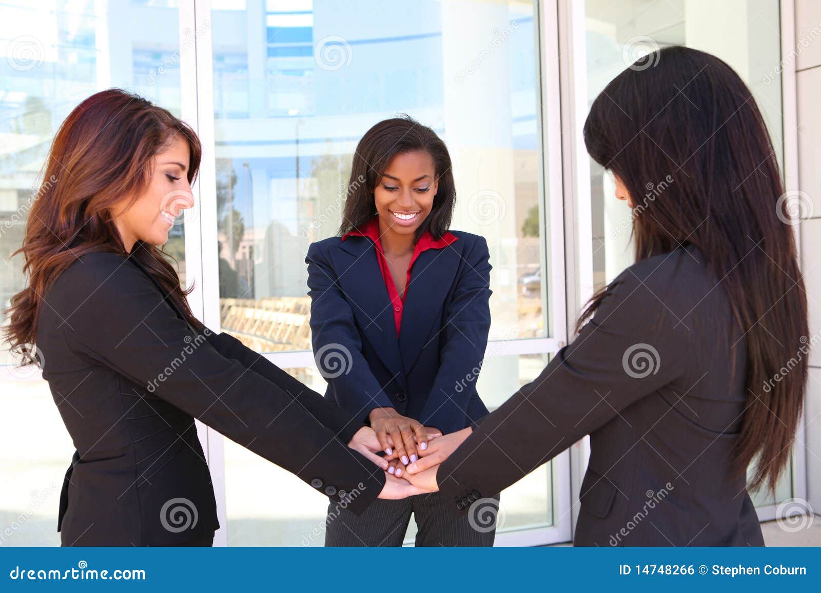Business Woman Teamwork stock photo. Image of background - 14748266