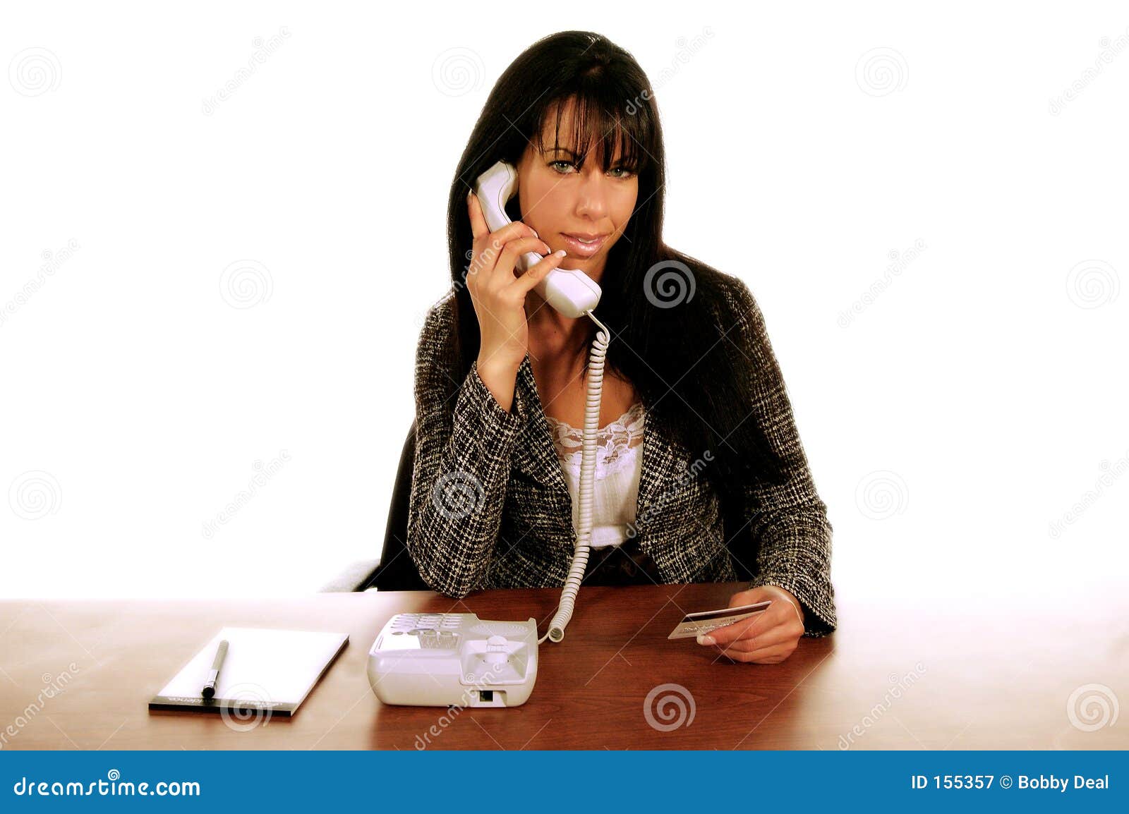 Business Woman Tele_Shopping Stock Image - Image of woman, people: 155357