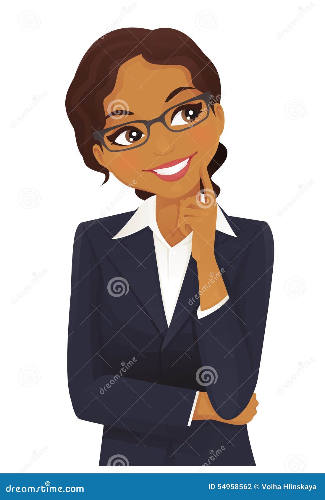 Business woman thinking stock vector. Illustration of looking - 54958562 Business woman thinking stock vector. Illustration of looking - 54958562