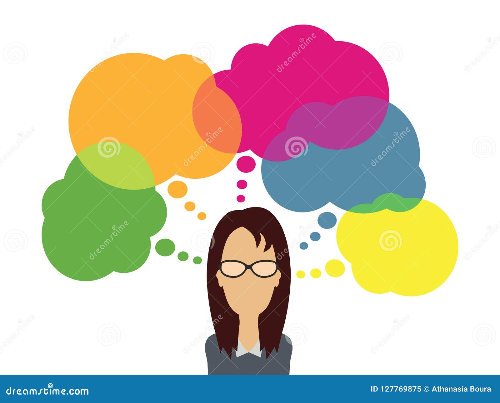 Thinking Man At Work. Hard Work With Brainstorming. Looking For ...