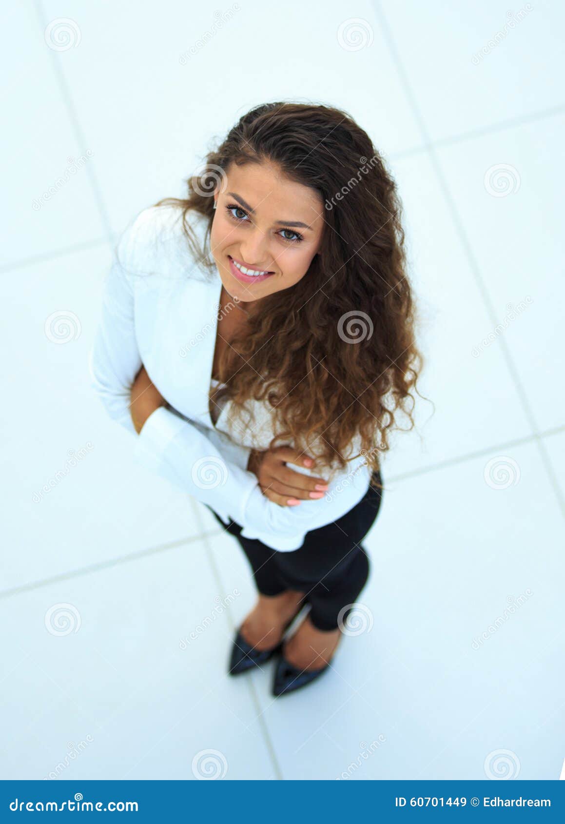 Business woman. Top view stock image. Image of cute, person - 60701449