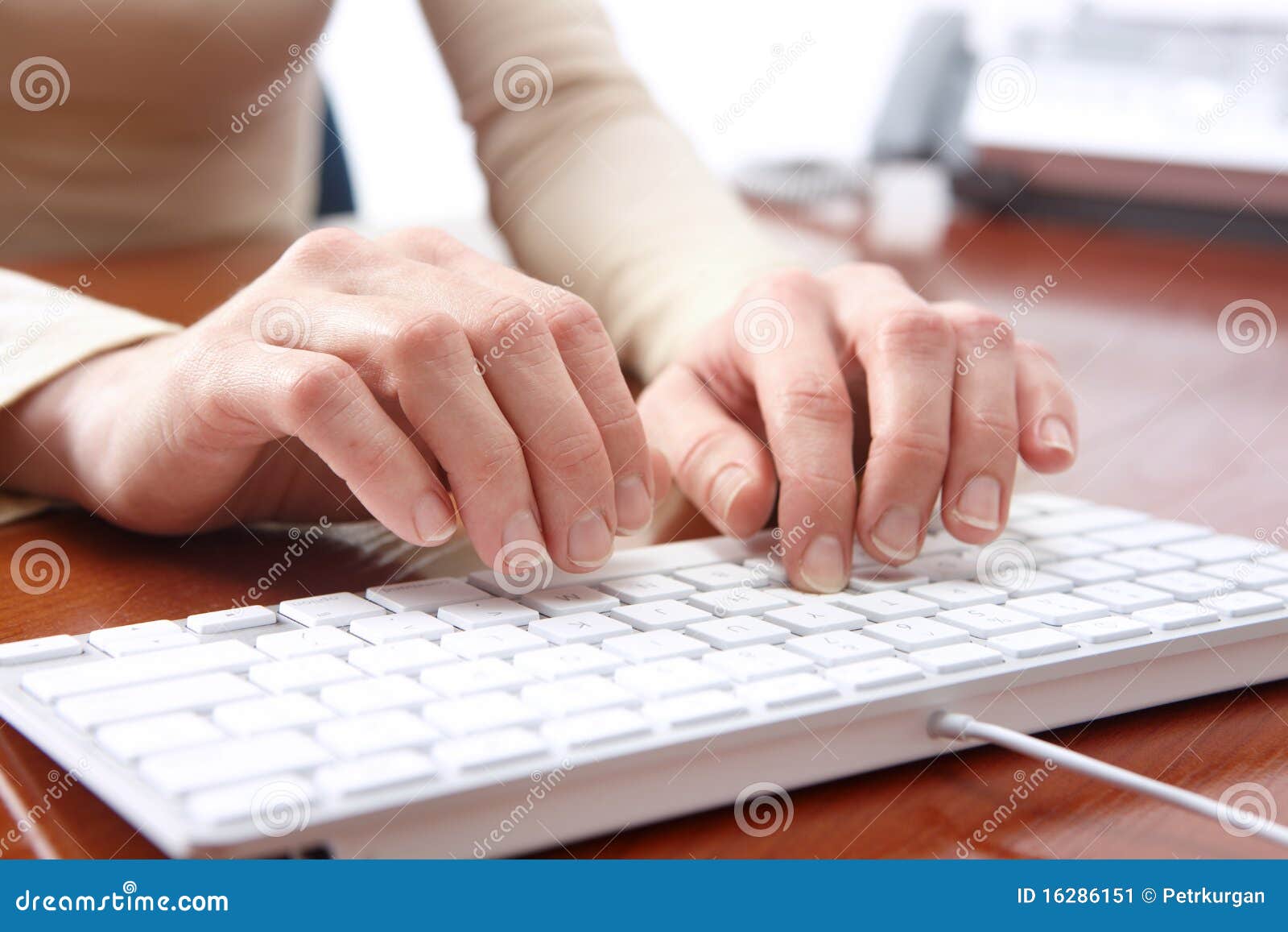 Business woman typing stock image. Image of corporate - 16286151