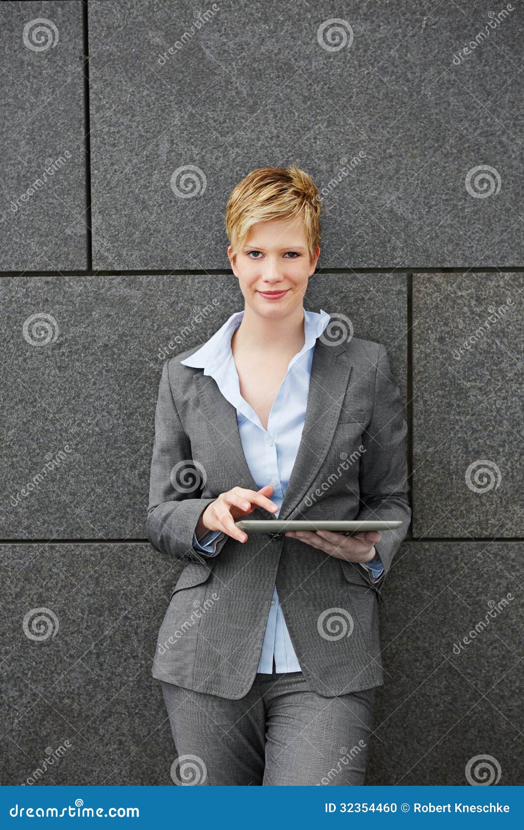 Business Woman Using Tablet Computer in City Stock Photo - Image of ... Business Woman Using Tablet Computer in City Stock Photo - Image of ...