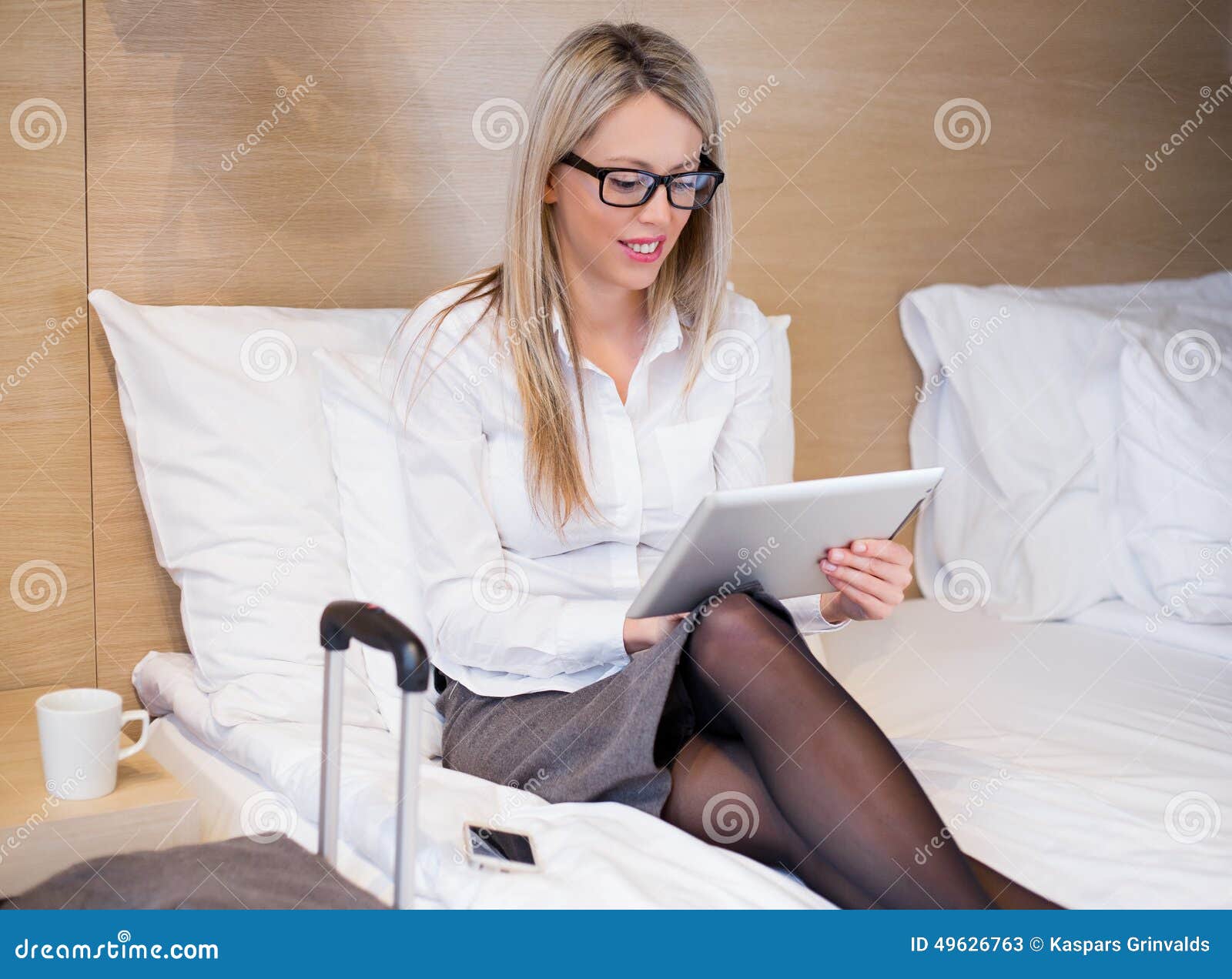 Business Woman Using Tablet Computer in Hotel Room Stock Image - Image ... Business Woman Using Tablet Computer in Hotel Room Stock Image - Image ...