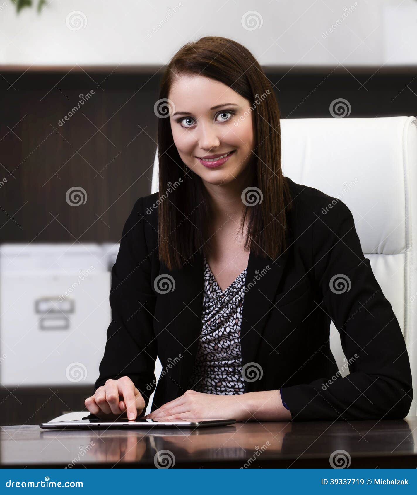Business Woman Using Tablet PC Stock Image - Image of digital ...