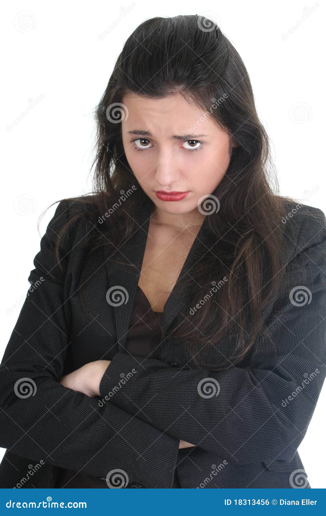 Business woman is very sad stock photo. Image of company - 18313456