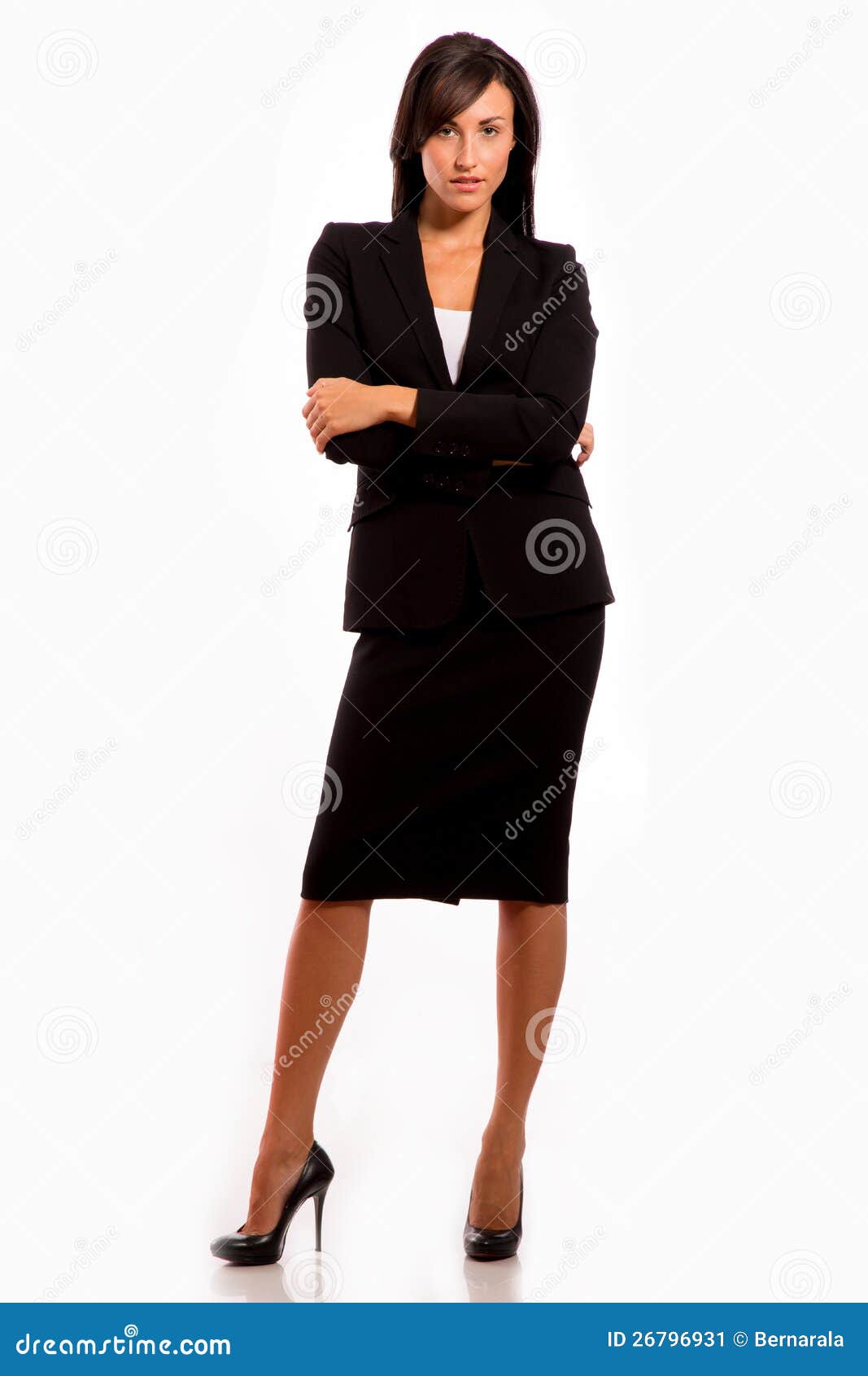 Business Woman Waiting for Report Stock Image - Image of formal, face ...