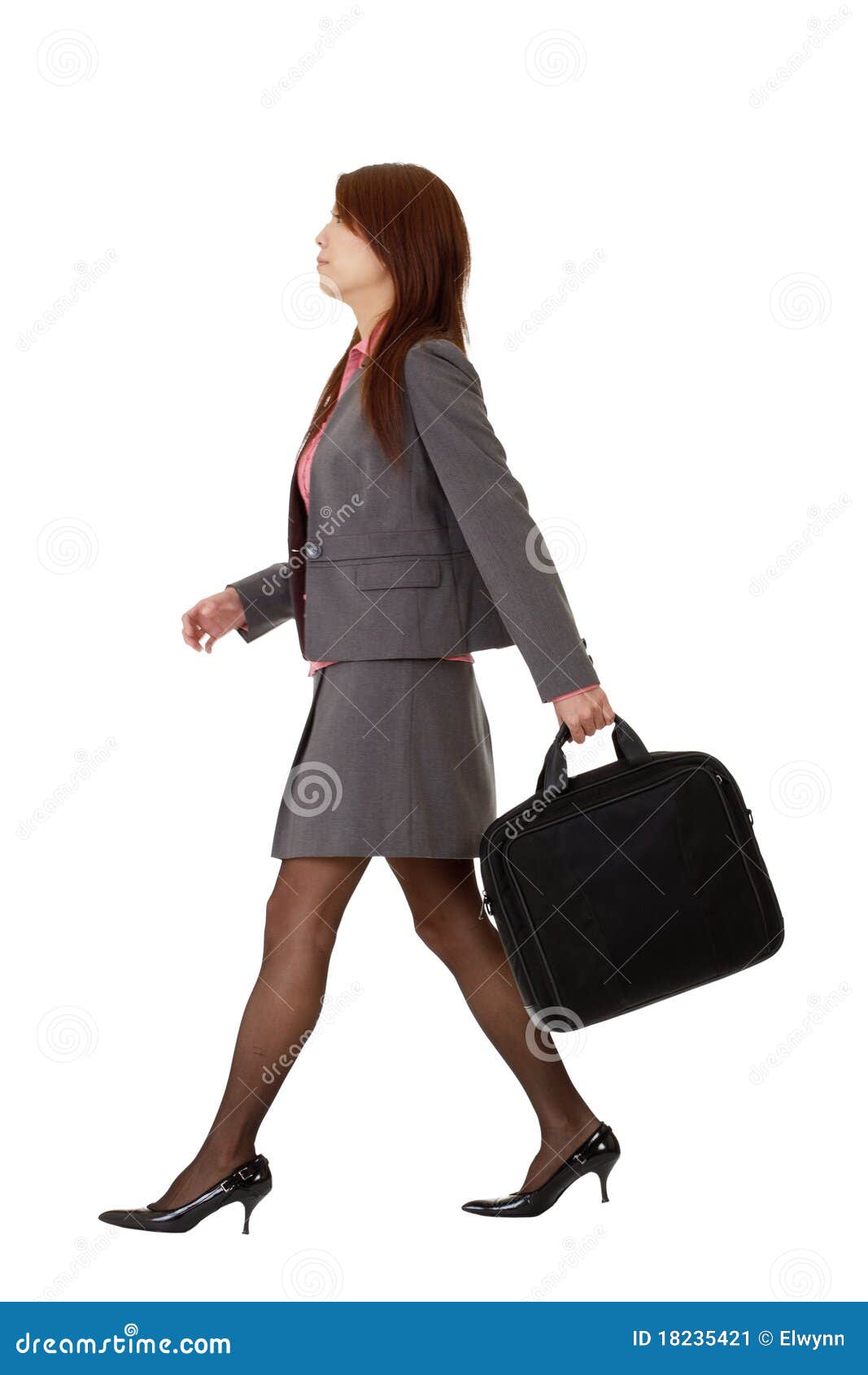 Business woman walking stock image. Image of isolated - 18235421