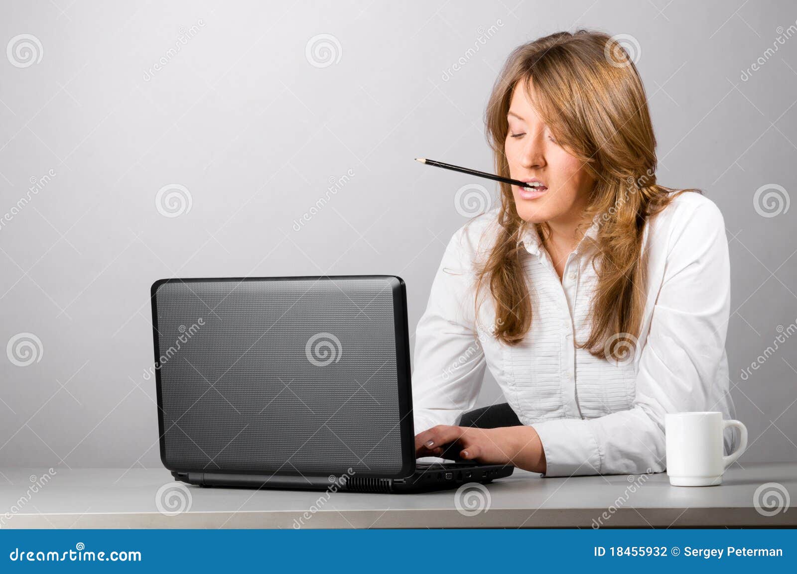 Business Woman is Working Hard Stock Photo - Image of beautiful ...