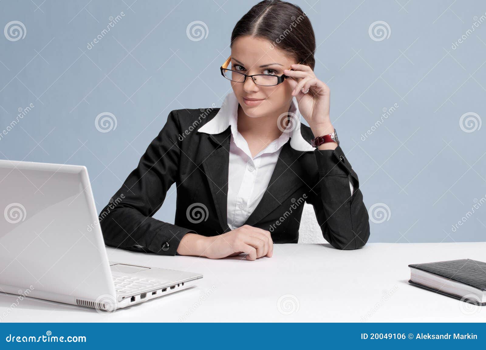 Business Woman Working in Office Place Stock Photo - Image of ...
